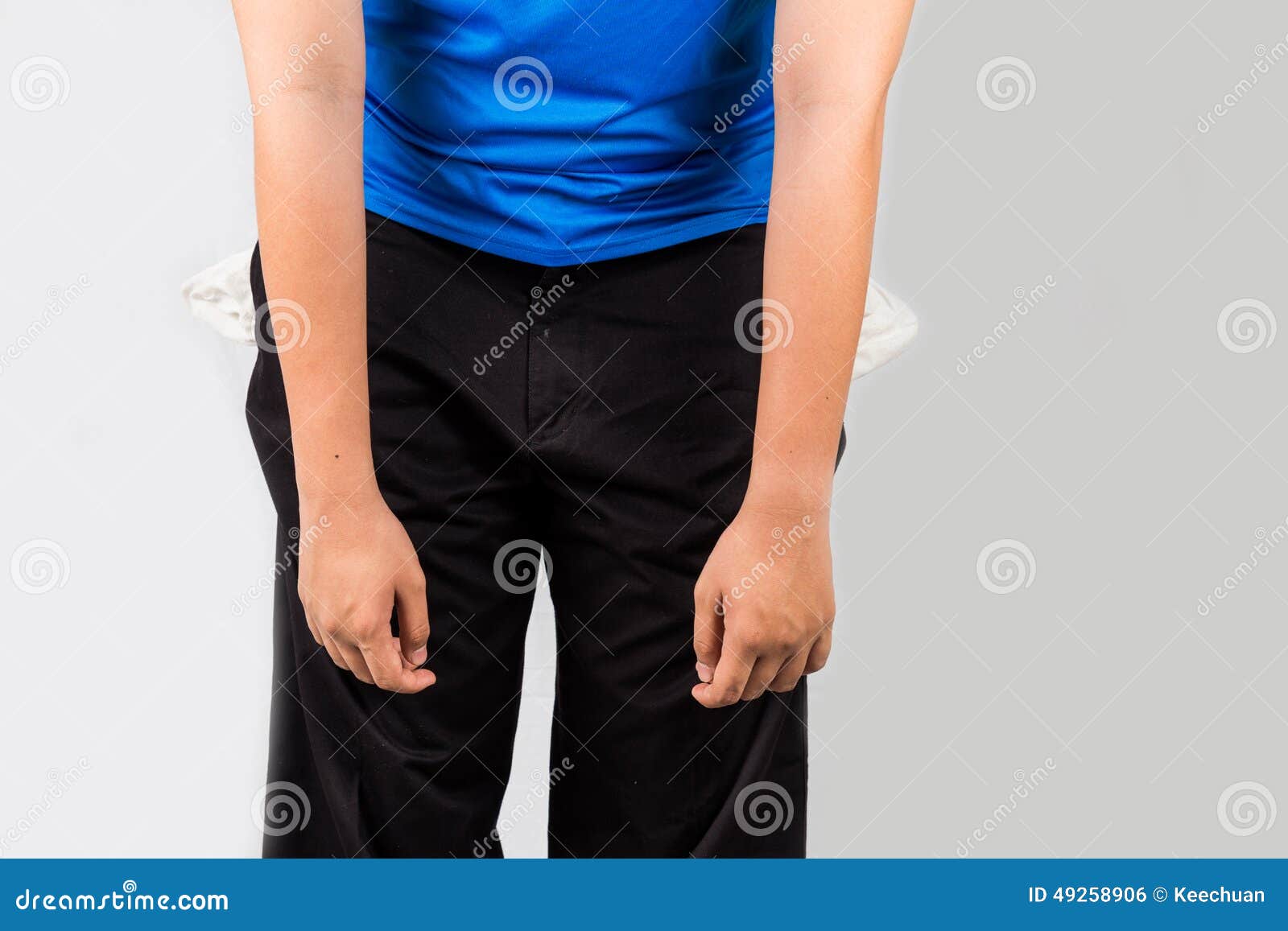Teenager Empty Pockets Discouraging Posture Stock Photos - Free ...