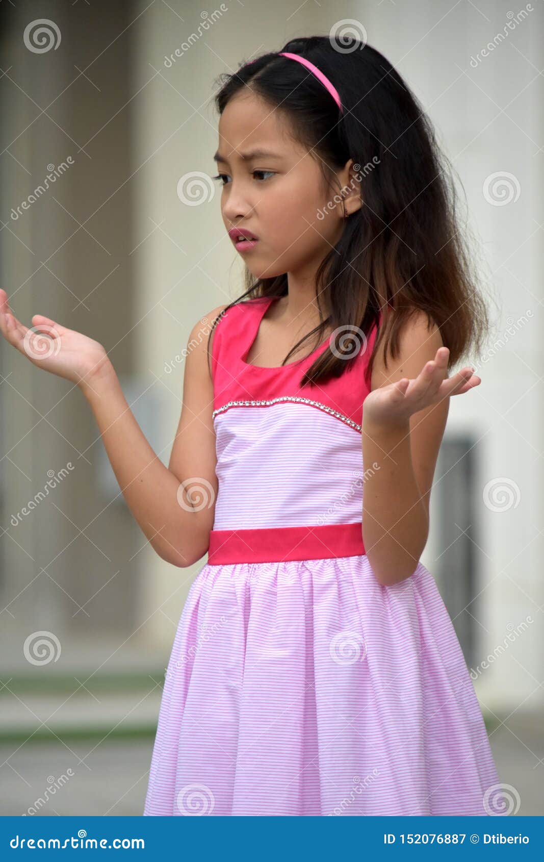 Teenager Girl Making a Decision Stock Image - Image of pretty, thought ...