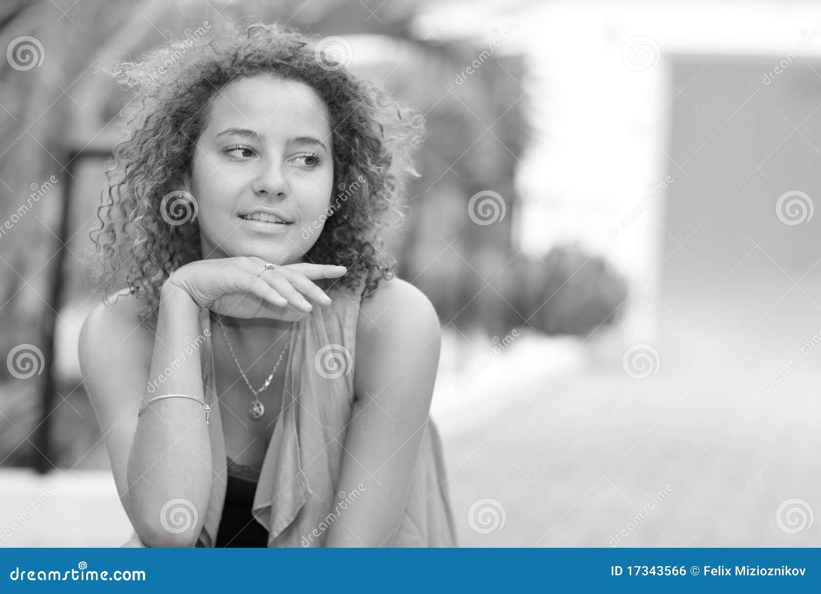 Teenager glancing away stock photo. Image of young, female - 17343566
