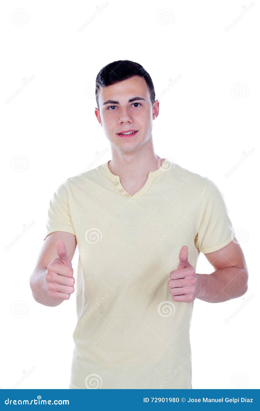 Teenager guy saying Ok stock photo. Image of human, head - 72901980