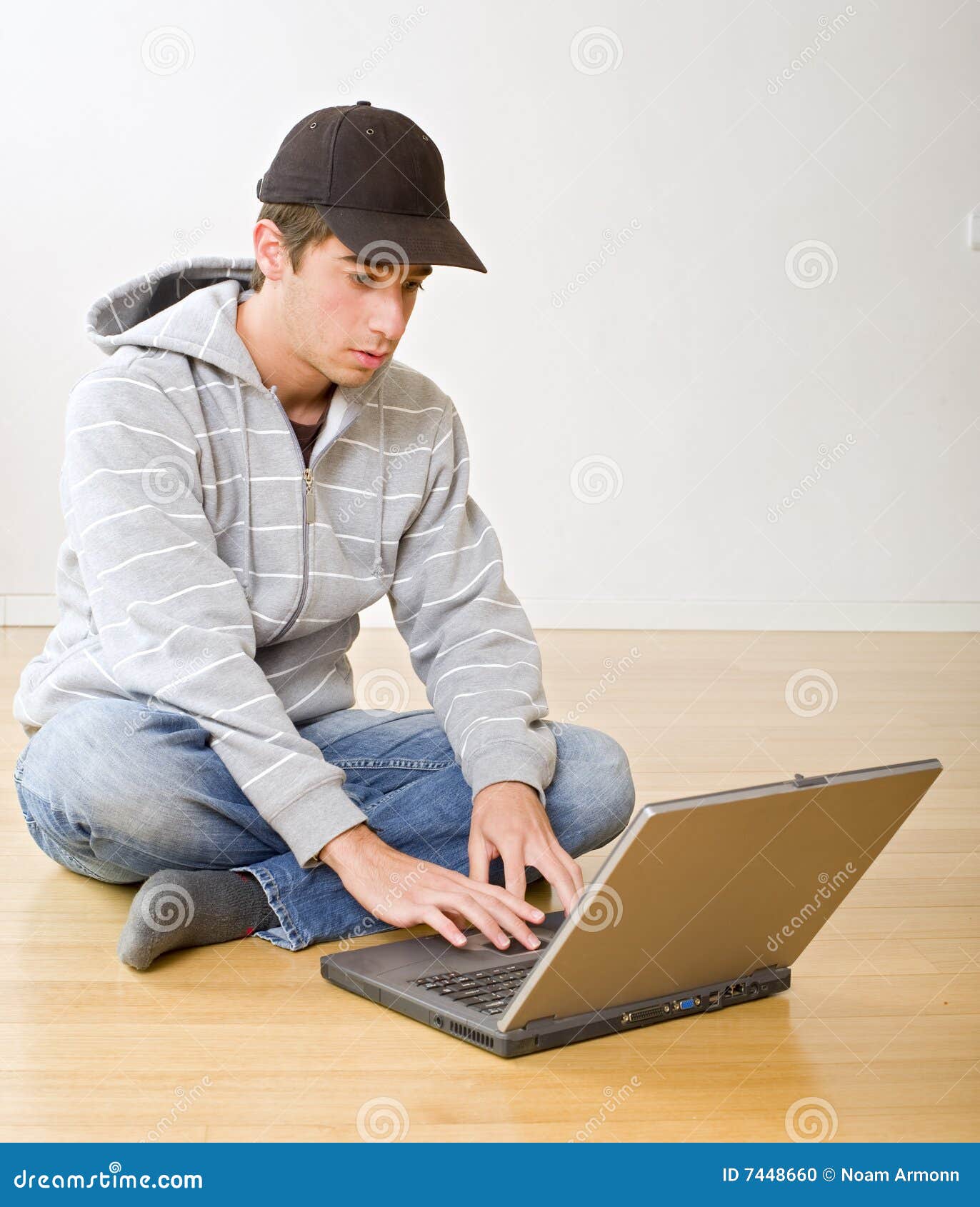 Teenager and Laptop Computer Stock Photo - Image of computer ...