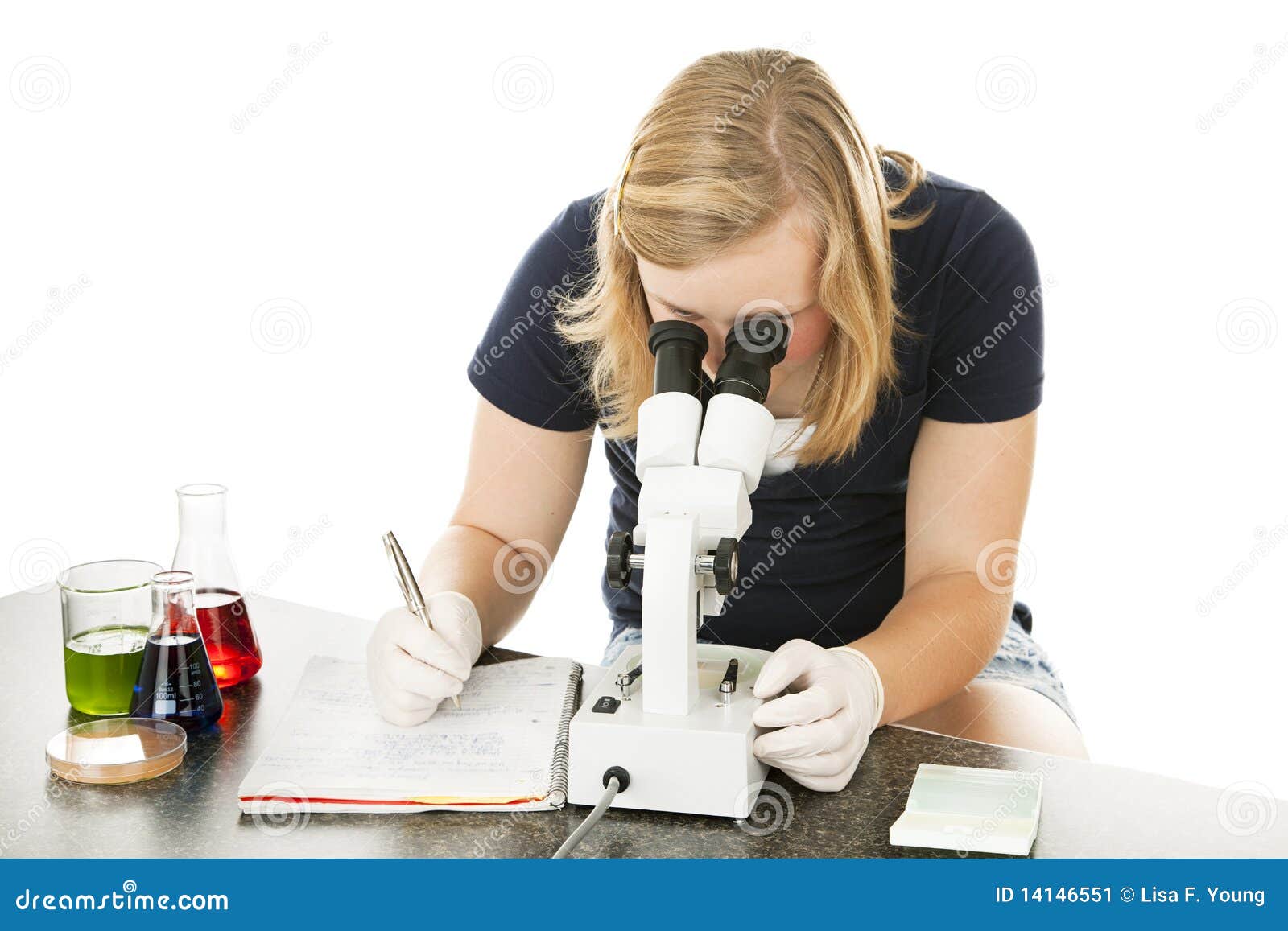 Teenager Learning Science stock image. Image of person - 14146551