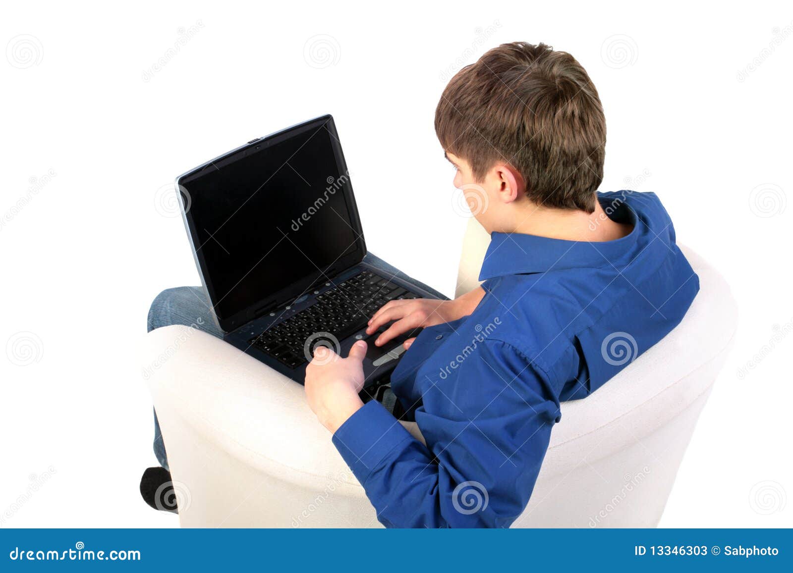 Teenager with notebook stock image. Image of head, isolated - 13346303