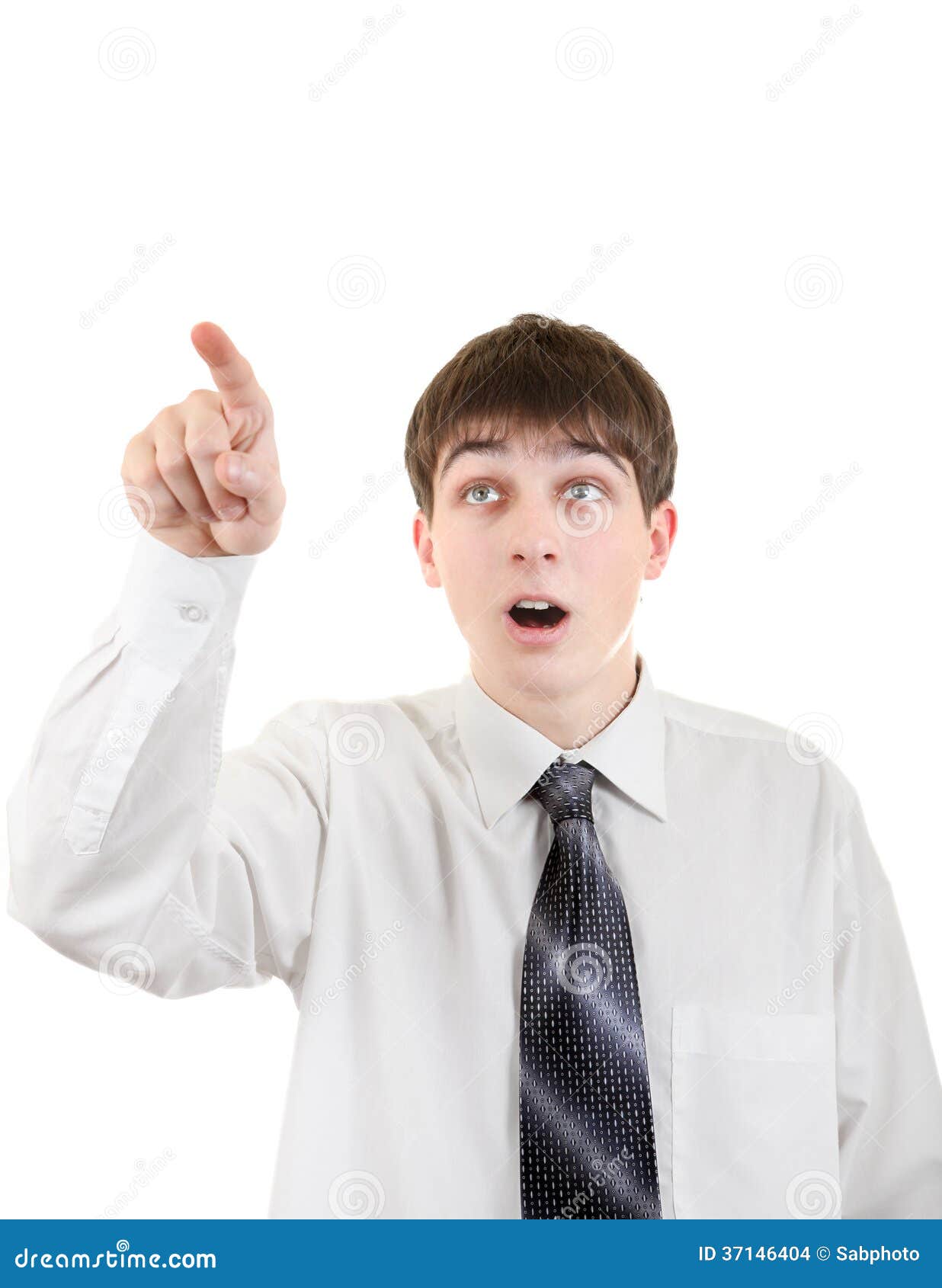 Teenager Pointing stock photo. Image of point, amazed - 37146404