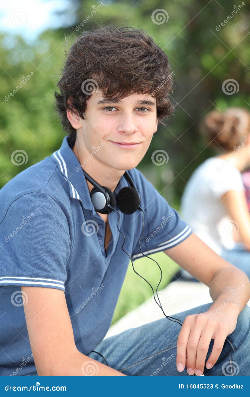 Teenager portrait stock image. Image of years, courtyard - 16045523