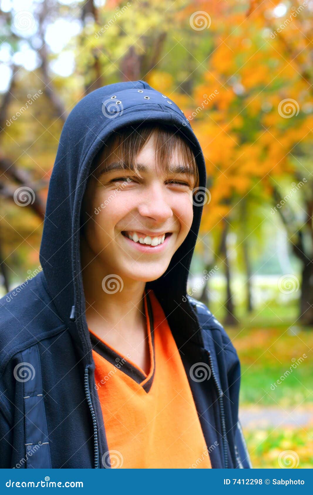 Teenager portrait stock photo. Image of adolescence, park - 7412298