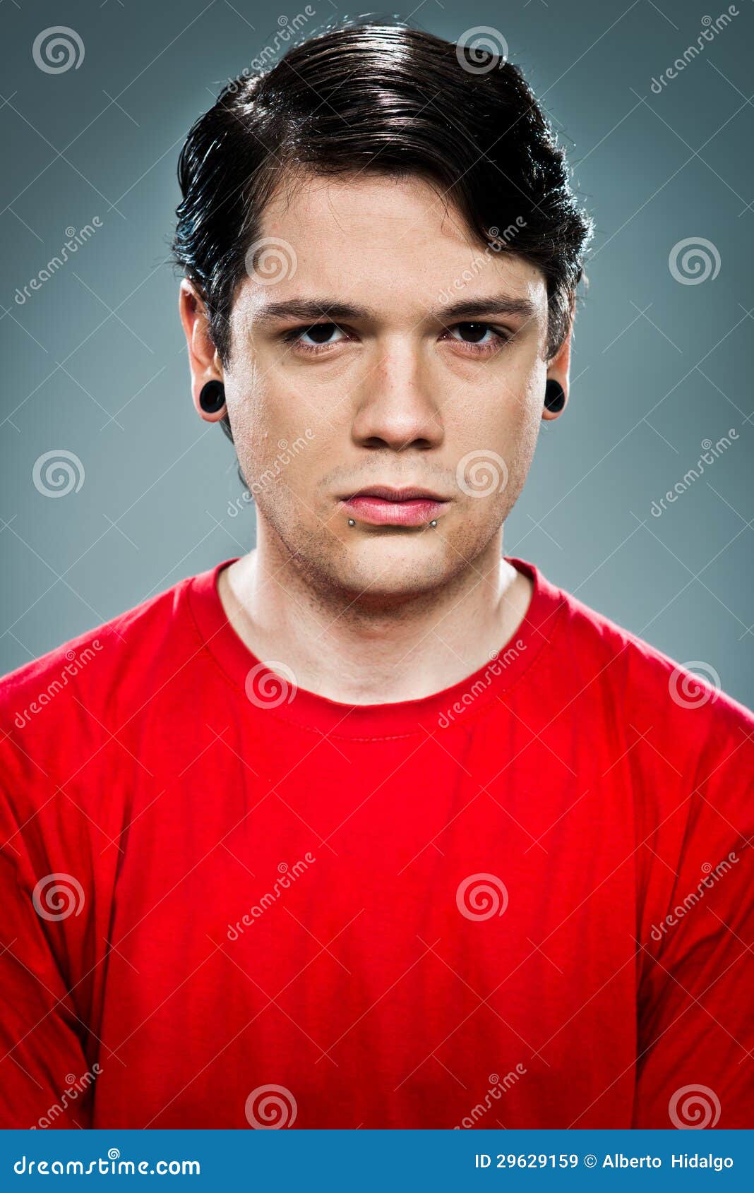 Teenager with Serious Expression Stock Image - Image of adult ...