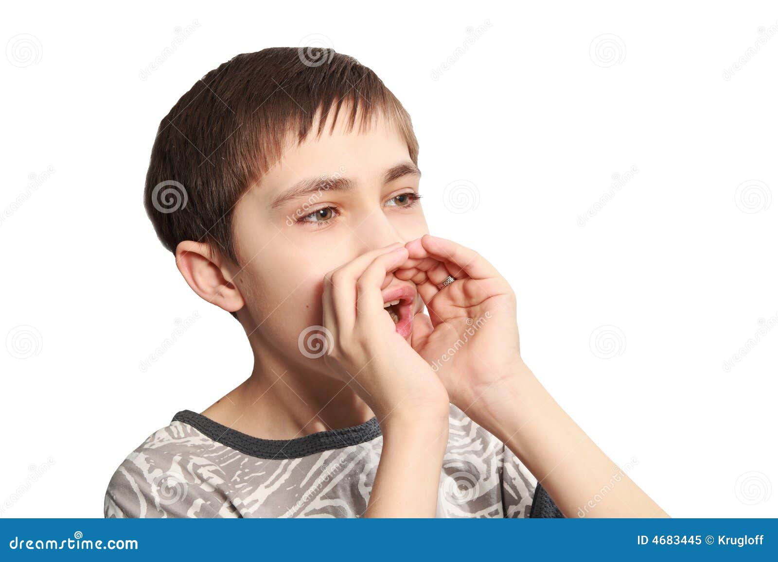 The teenager shouts stock image. Image of loudly, command - 4683445