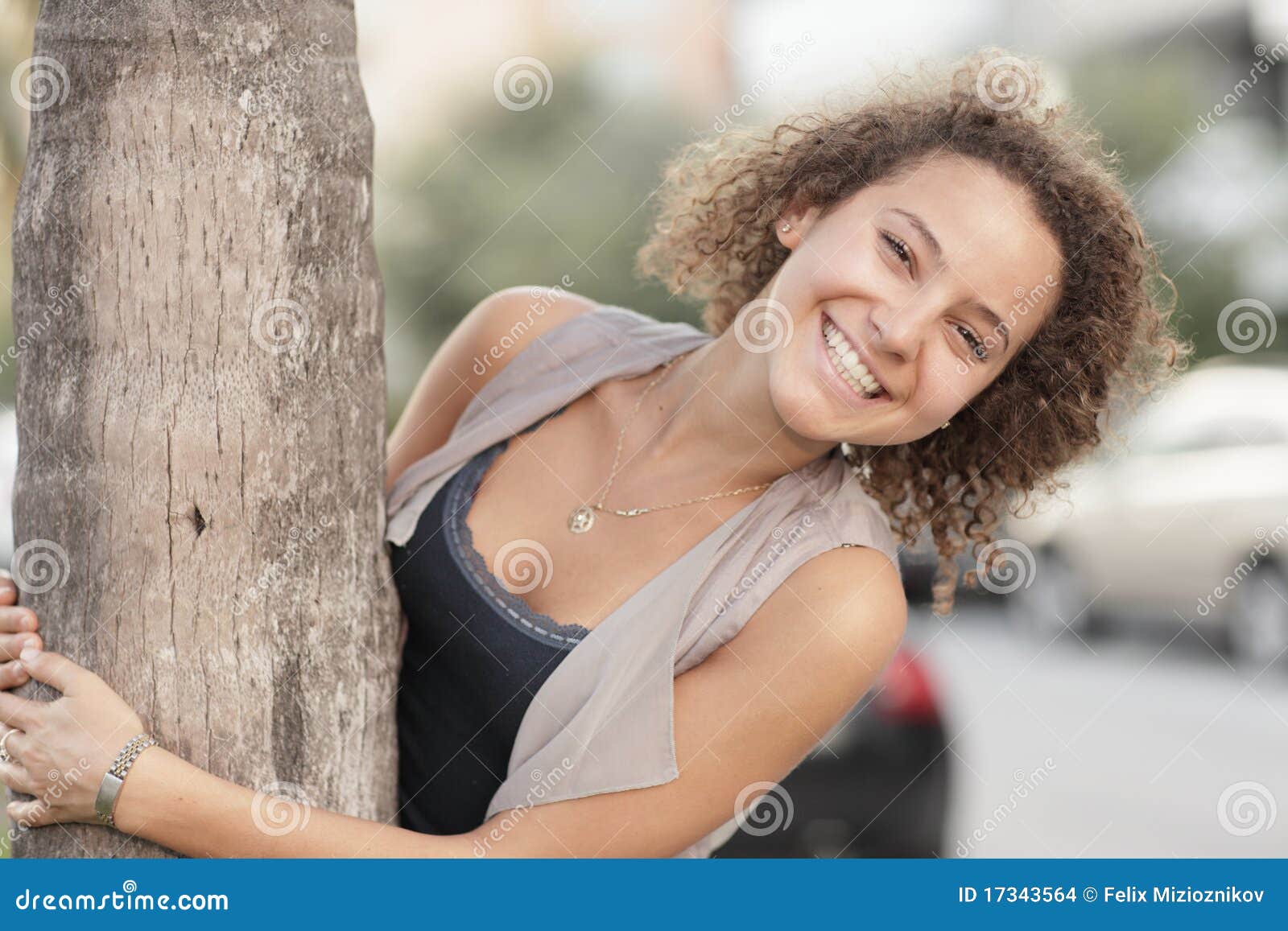 Teenager smiling stock photo. Image of happy, brunette - 17343564