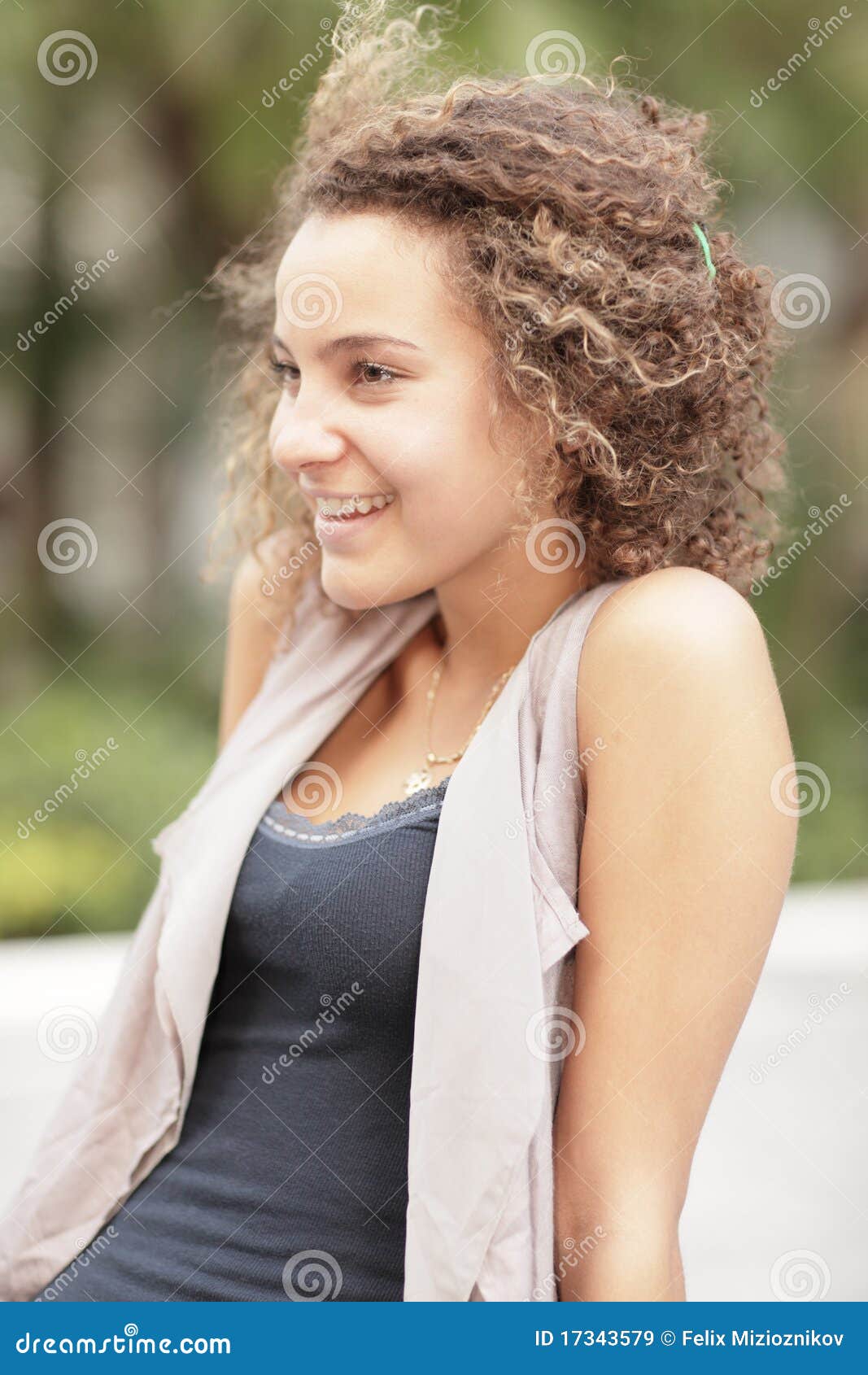 Teenager smiling stock image. Image of female, attractive - 17343579