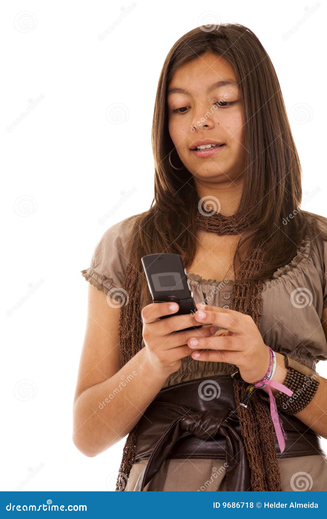 Teenager sms addiction stock photo. Image of phone, happiness - 9686718