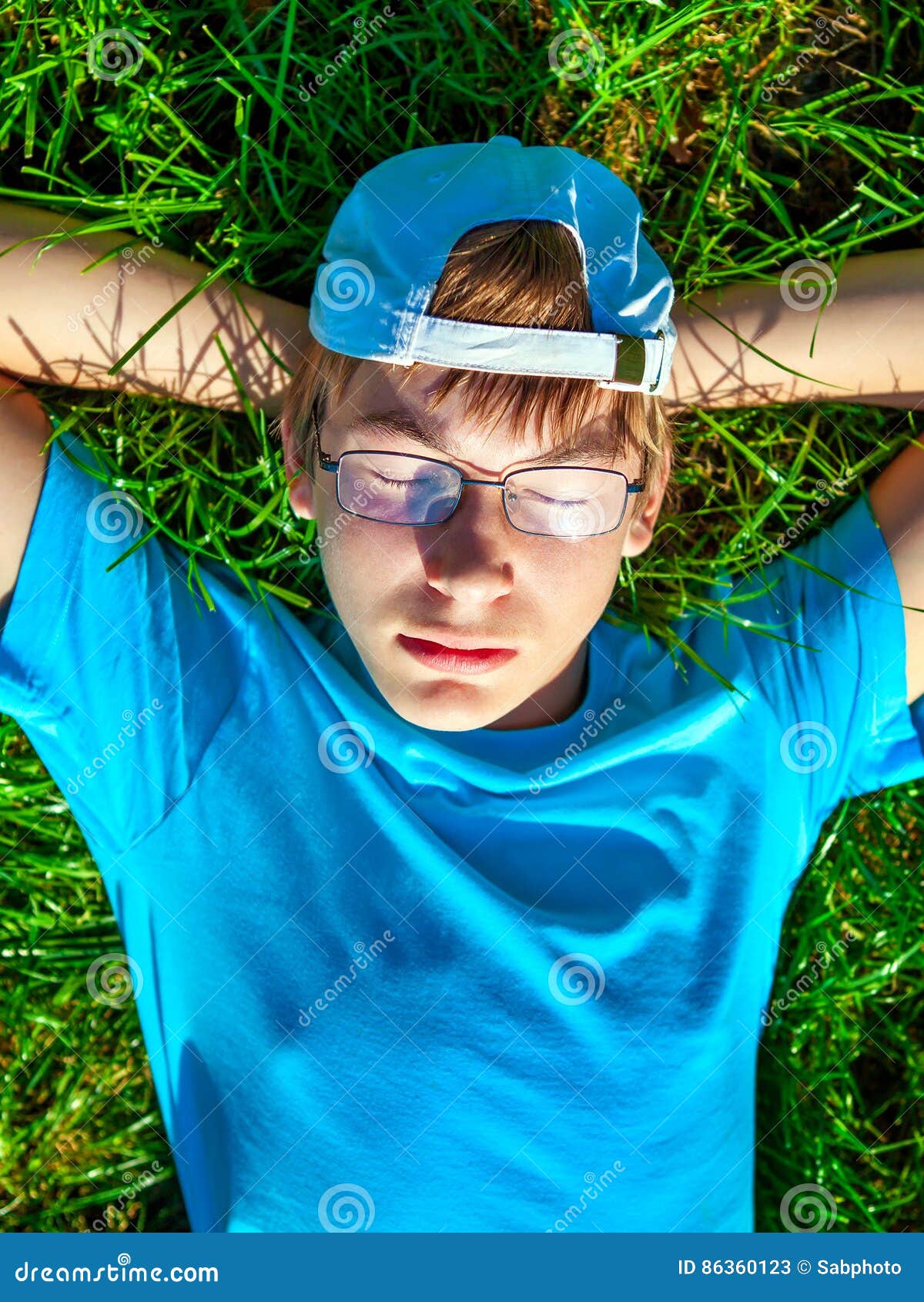 Teenager take a Rest stock image. Image of rest, nature - 86360123