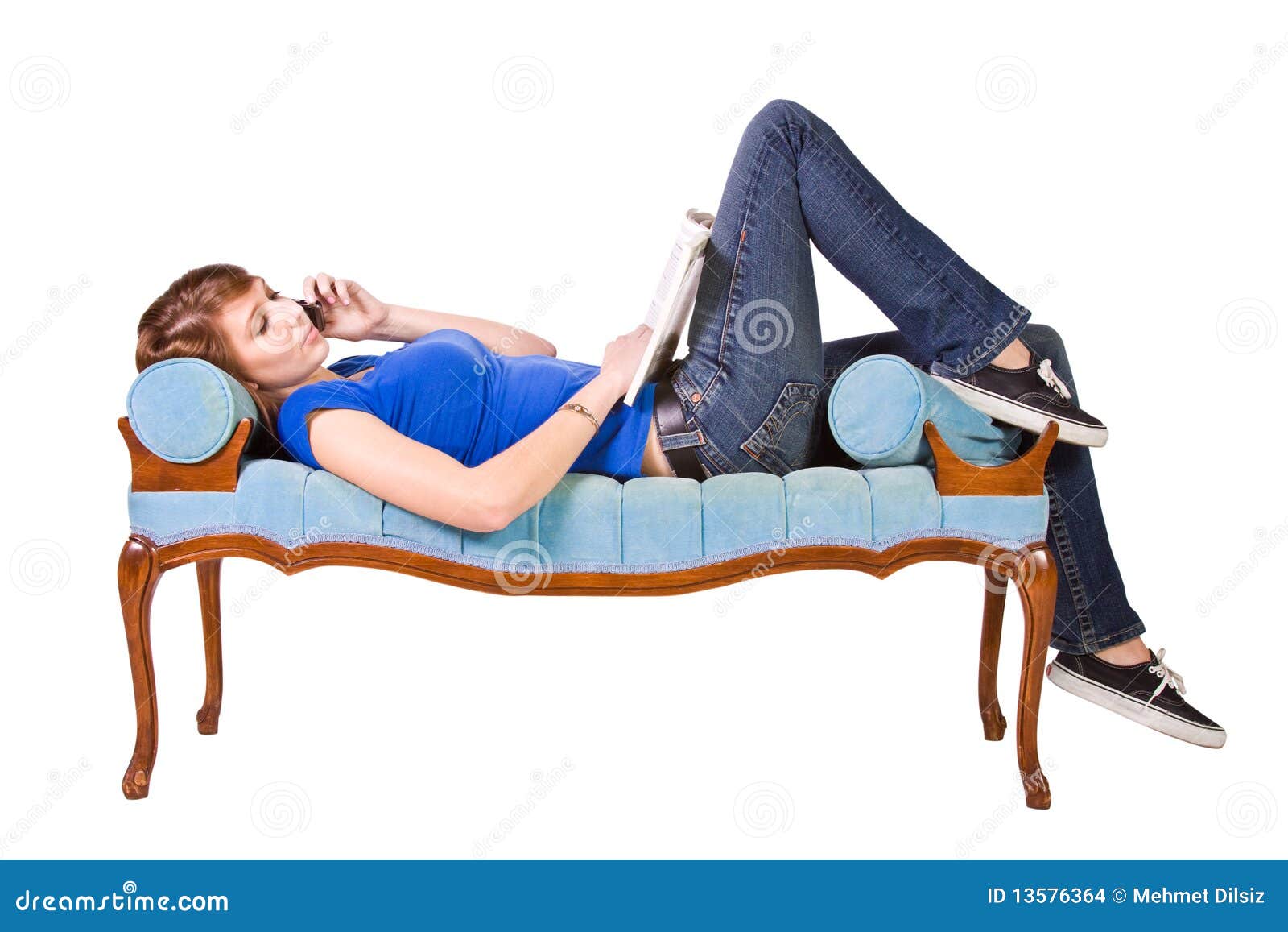 Teenager Talking on the Cell Phone Stock Photo - Image of portrait ...