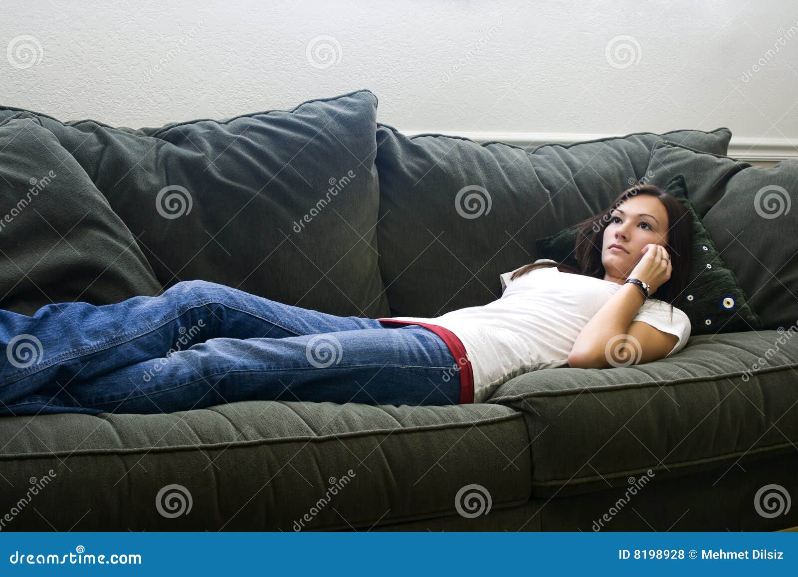 Teenager Talking on the Cell Phone Stock Photo - Image of pretty, hair ...