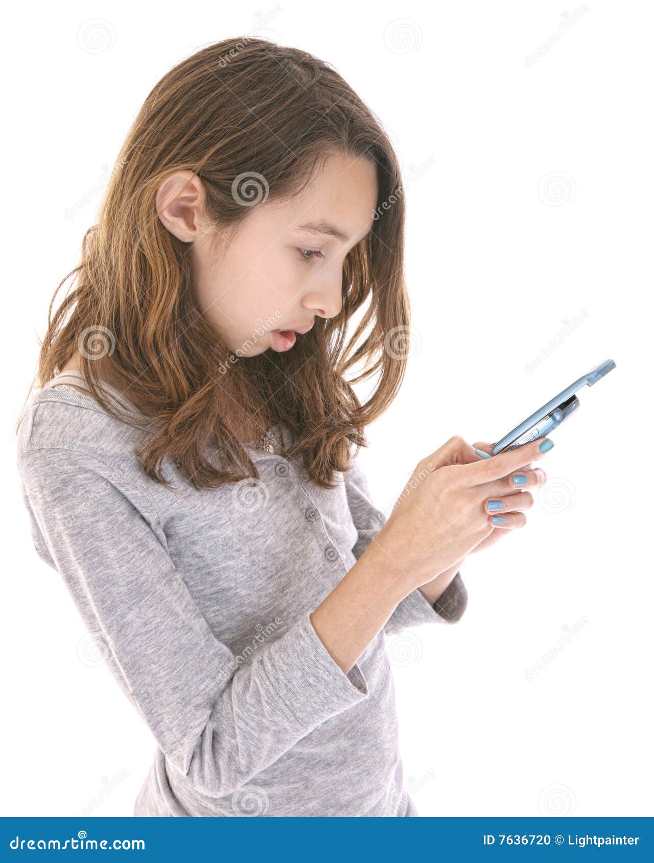 Teenager texting stock photo. Image of communication, mobile - 7636720