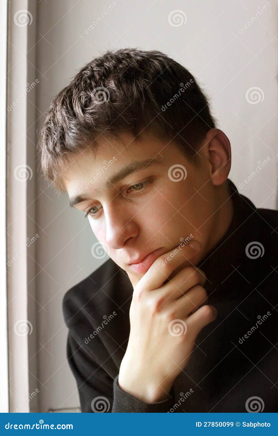 Teenager Thinking stock image. Image of meditate, male - 27850099