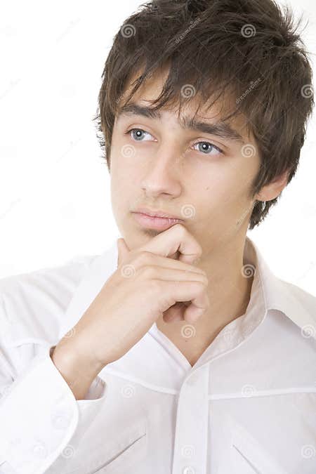 Teenager thinking stock photo. Image of pondering, cool - 920926