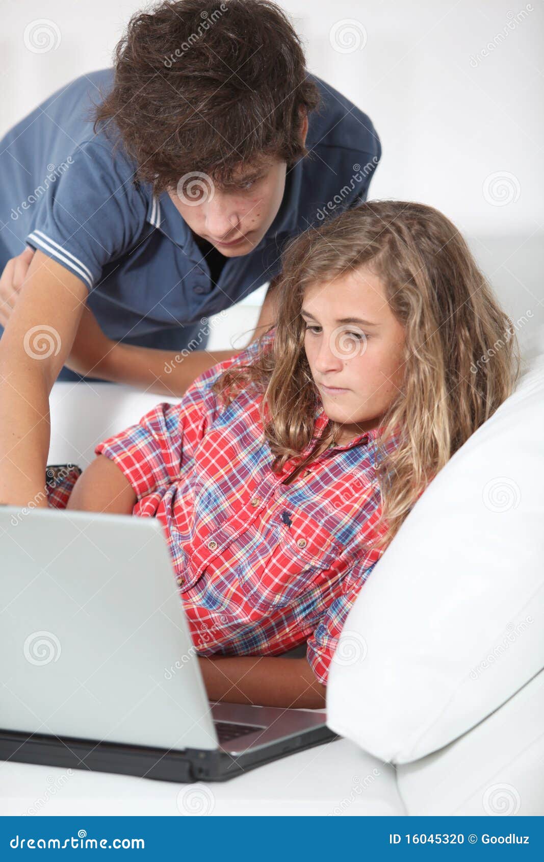 Teenagers and internet stock photo. Image of caucasian - 16045320