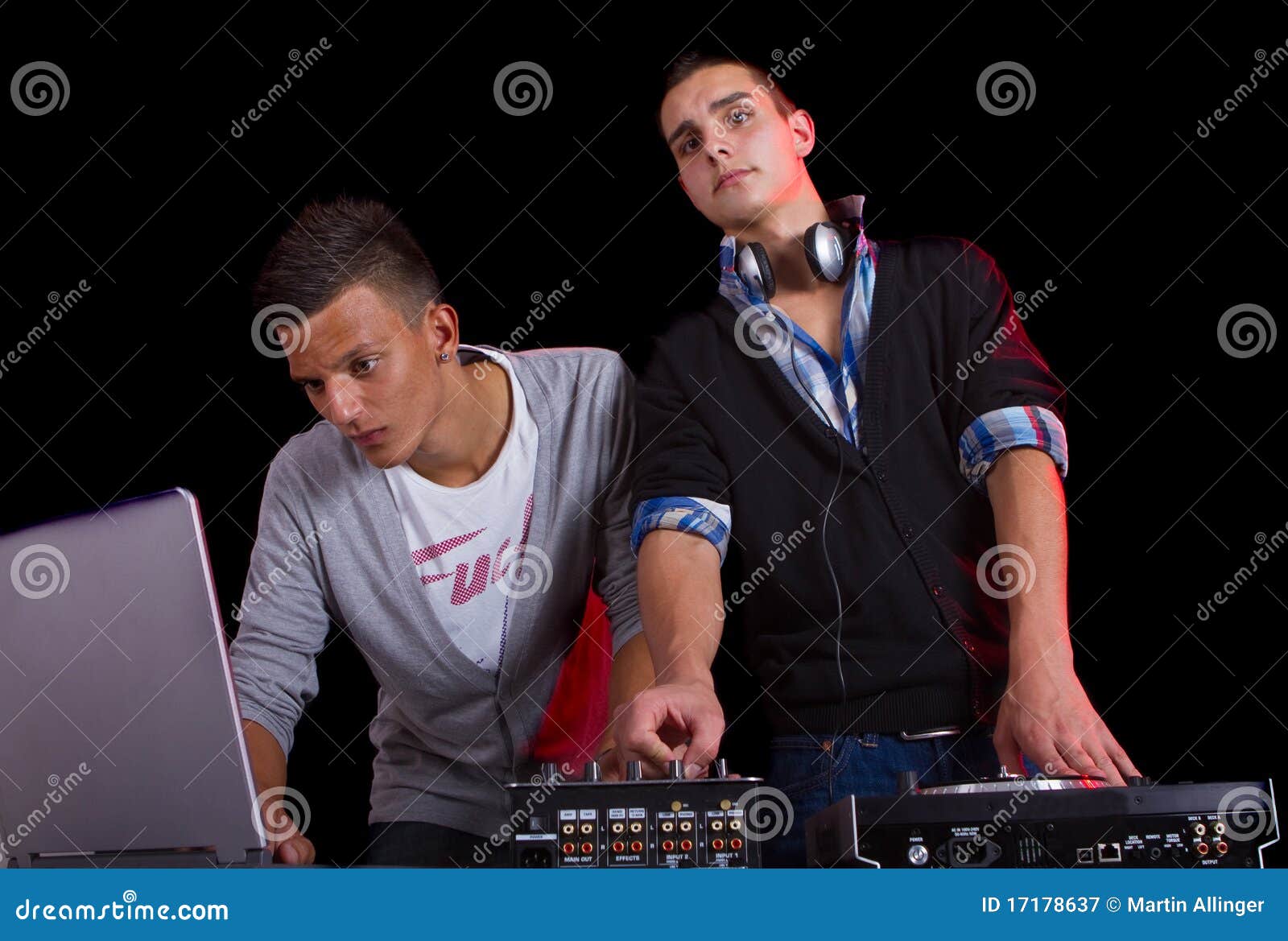Teenagers at a Party with Djs Stock Image - Image of friends ...