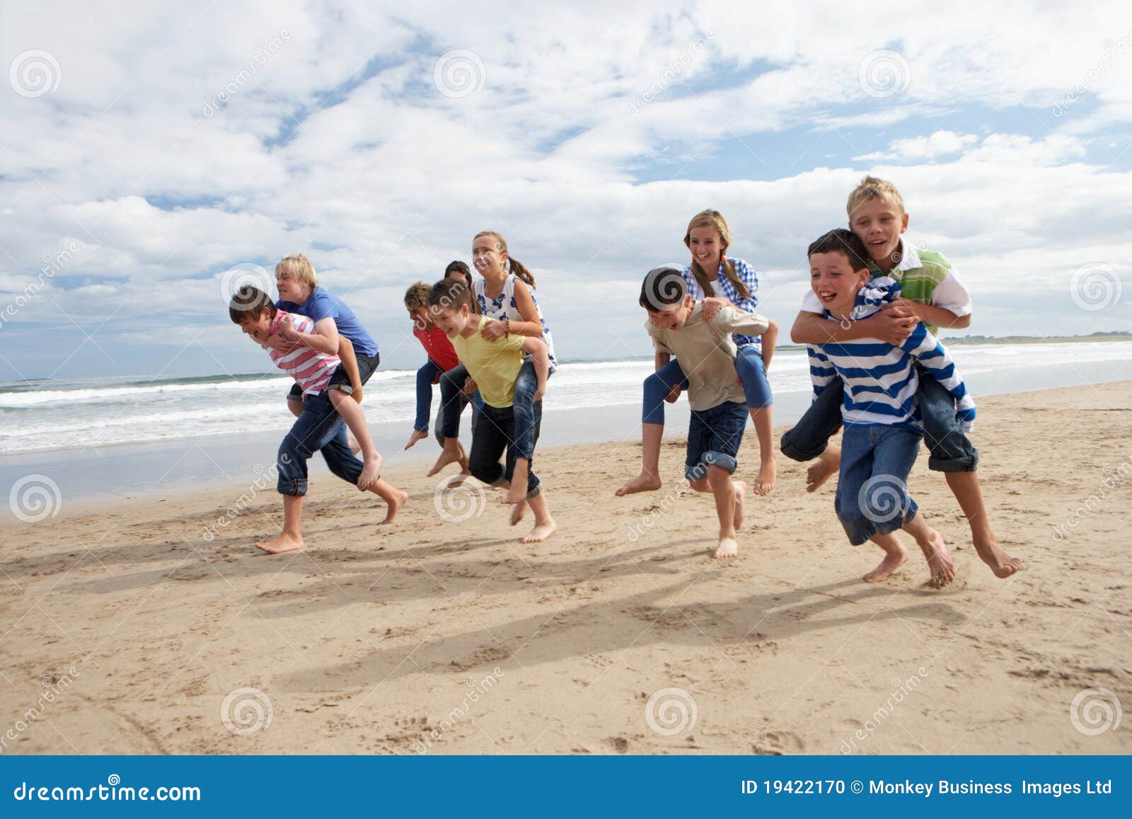 Teenagers Playing Piggyback Stock Photo - Image of carrying, back: 19422170