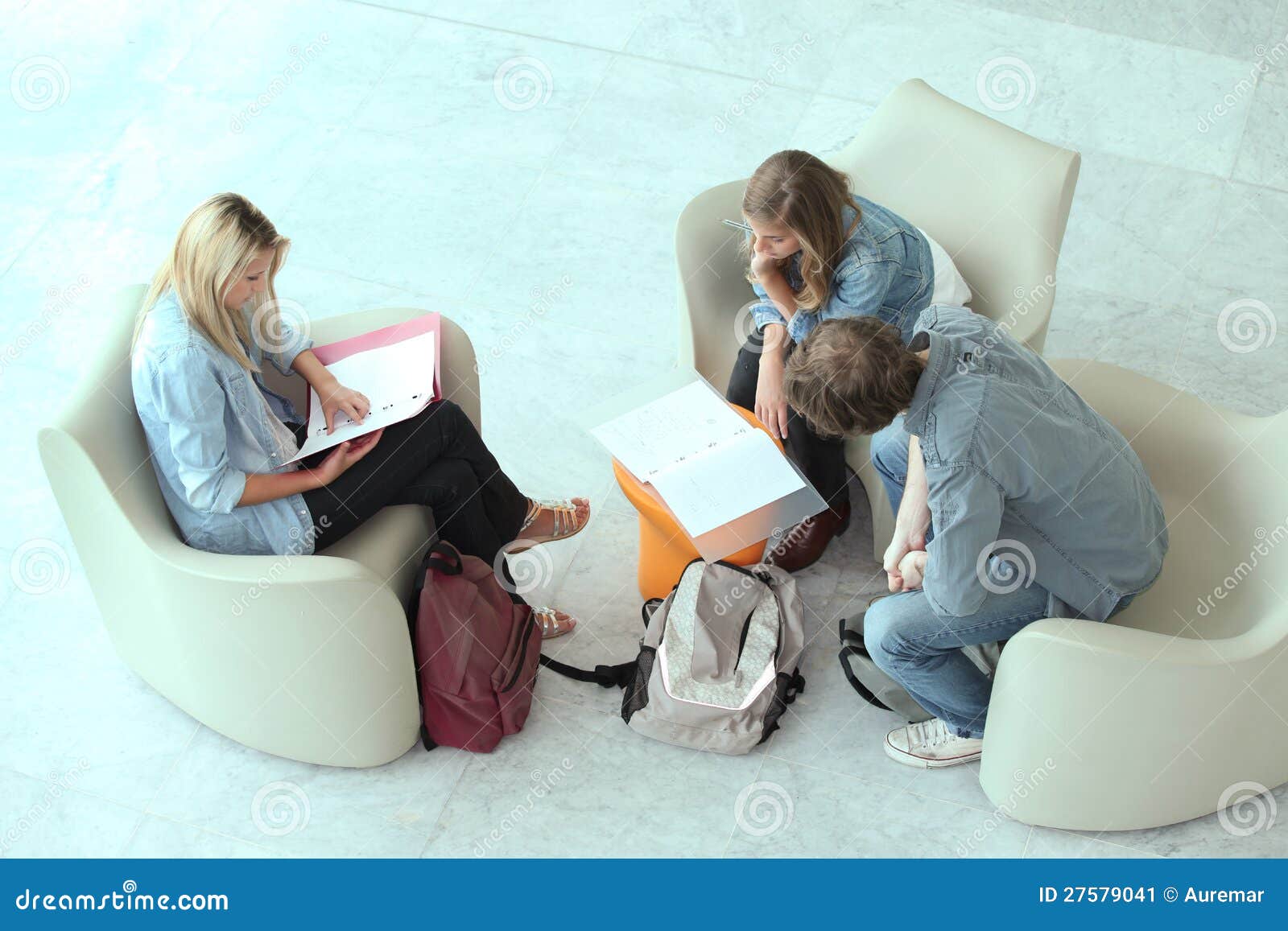 Teenagers revising stock image. Image of white, 1718 - 27579041