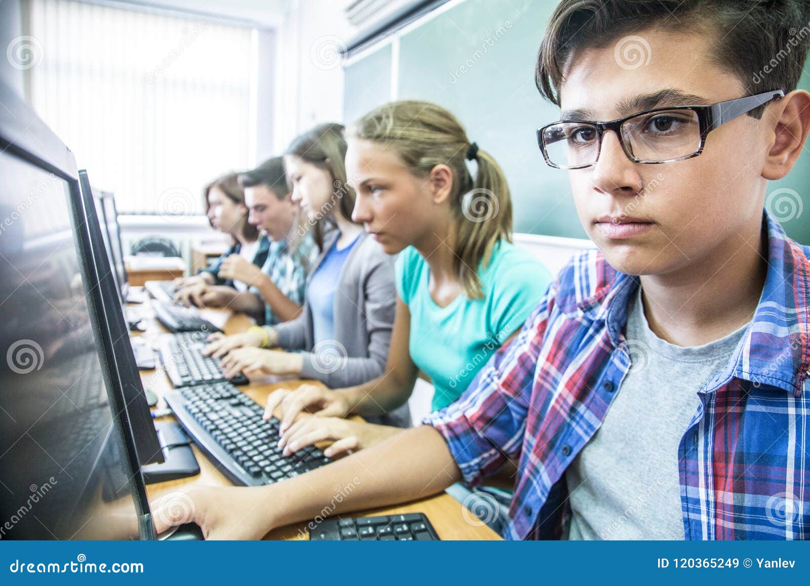Teenagers at school stock image. Image of adults, cheerful - 120365249