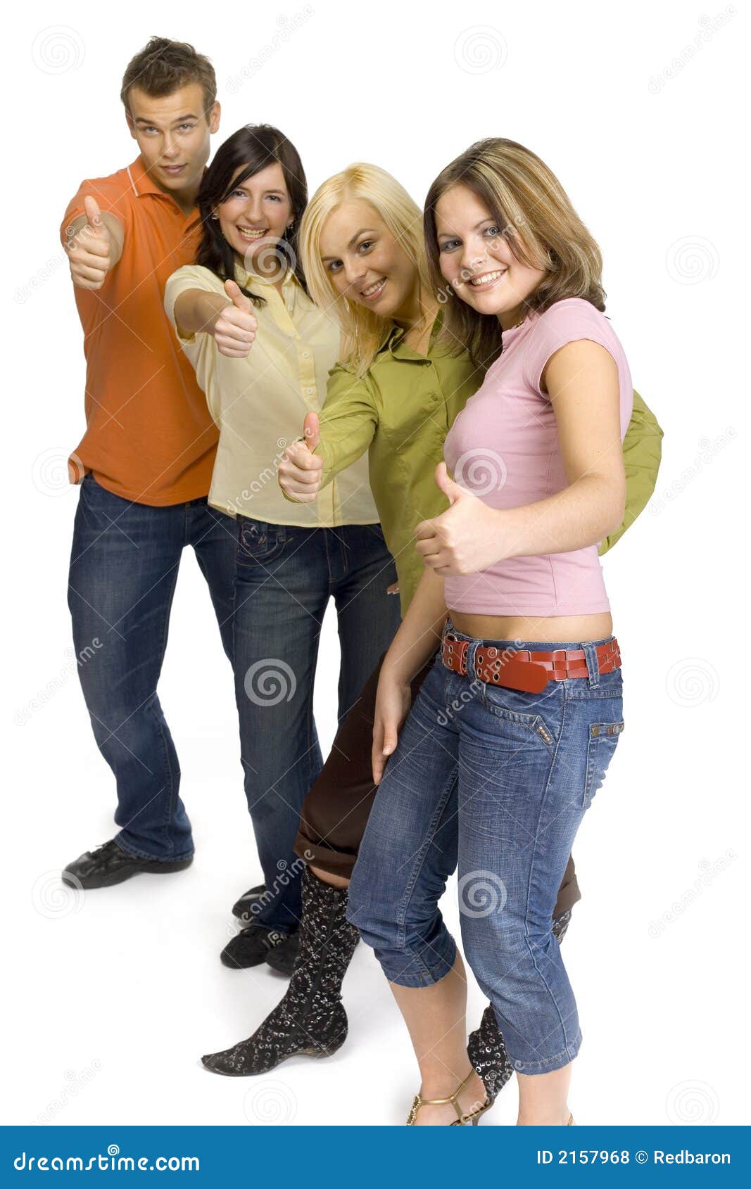 Teenagers Showing OK Hand Sing Stock Photo - Image of youth, woman: 2157968