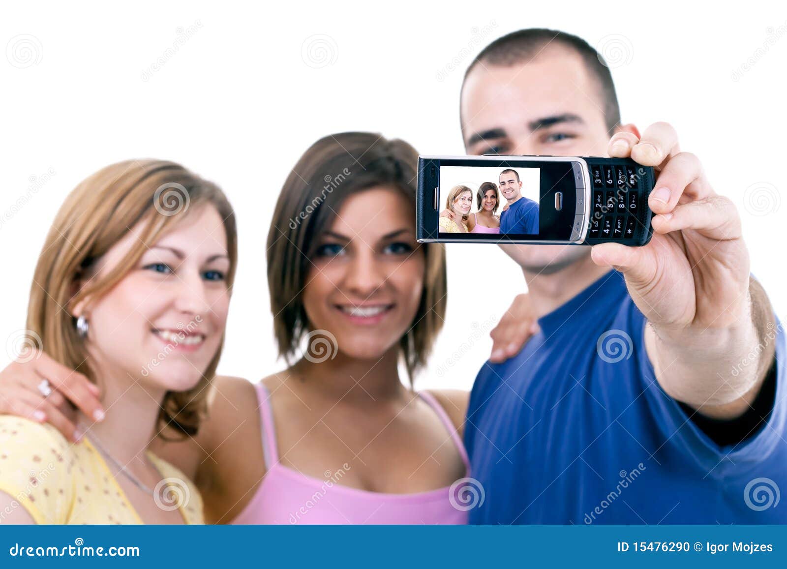Teenagers Taking Funny Photos Stock Photo - Image of mobile, girls ...
