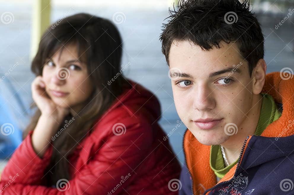 Teenagers Thinking about Problems Stock Image - Image of romance ...