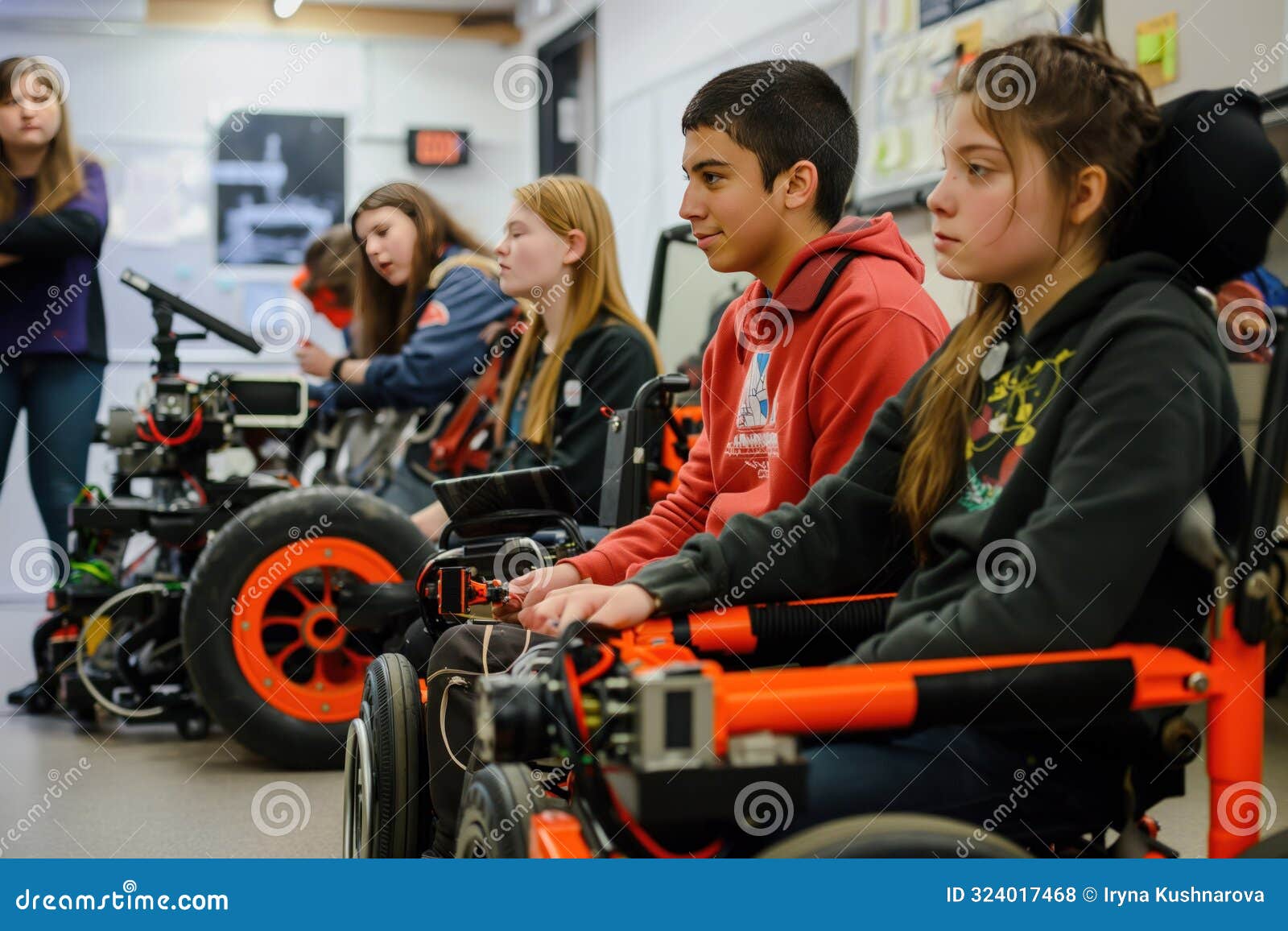 Teens with Disabilities Participate in Robotics Workshop. Students in ...