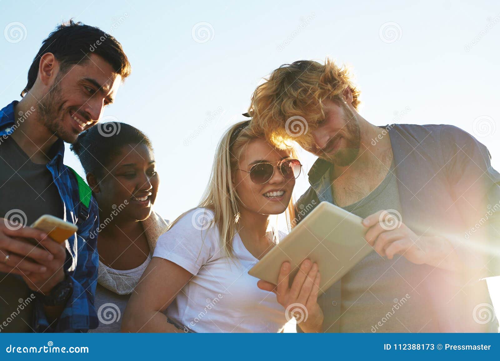 Teens with gadgets stock image. Image of journey, girl - 112388173