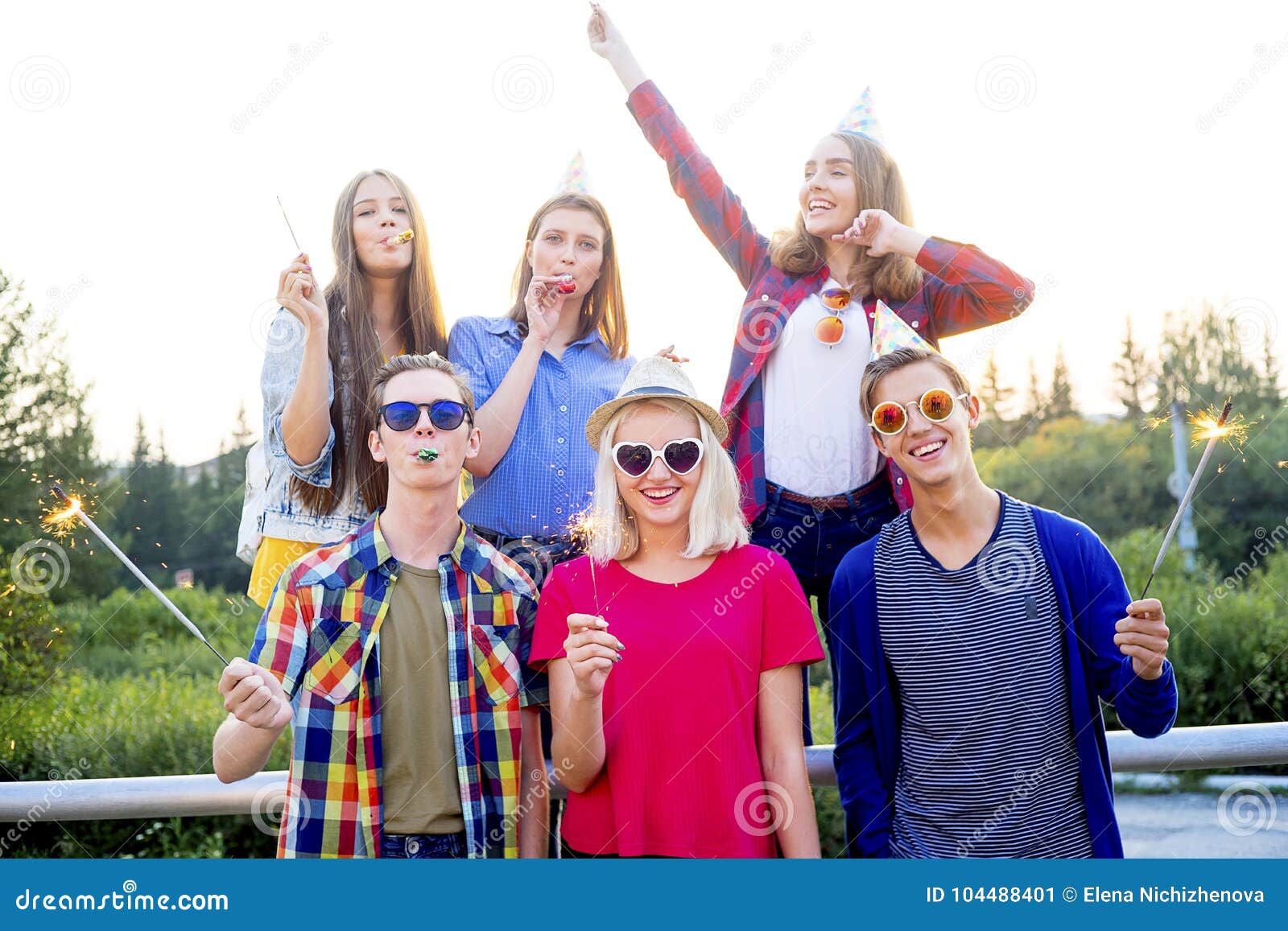 Teens having a party stock image. Image of happiness - 104488401