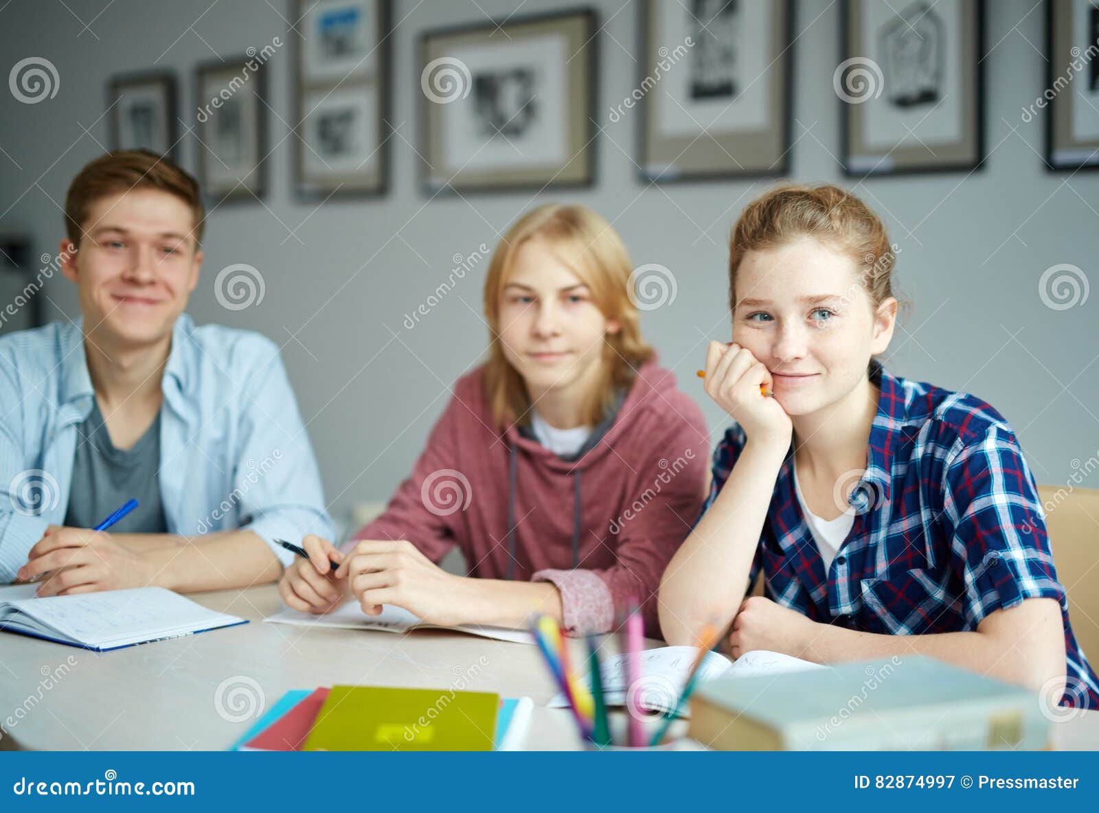 Teens learning stock image. Image of student, creative - 82874997