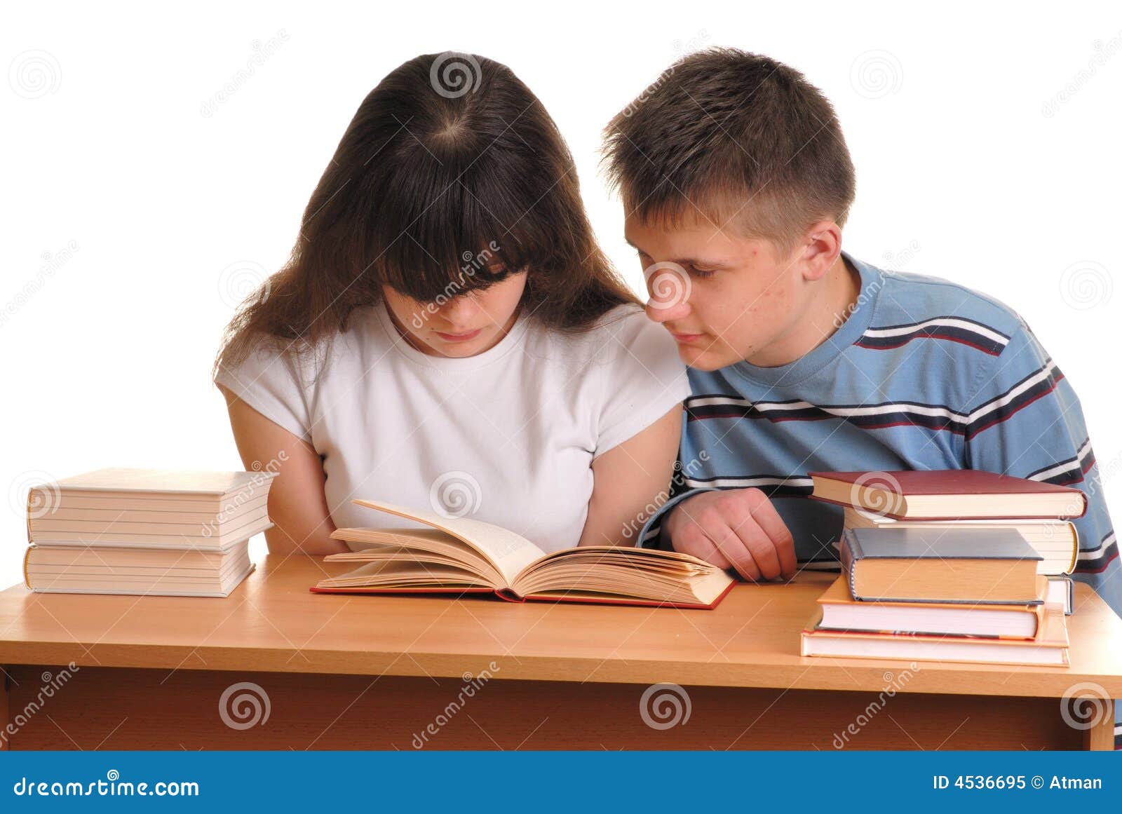 Teens Reading stock image. Image of girl, education, book - 4536695