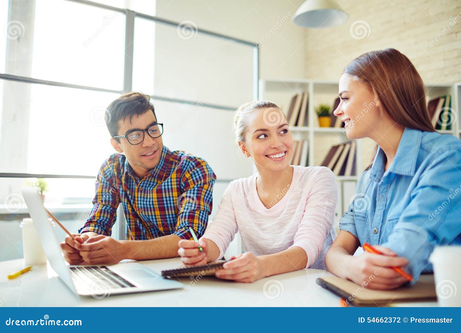 Teens talking stock photo. Image of explaining, education - 54662372