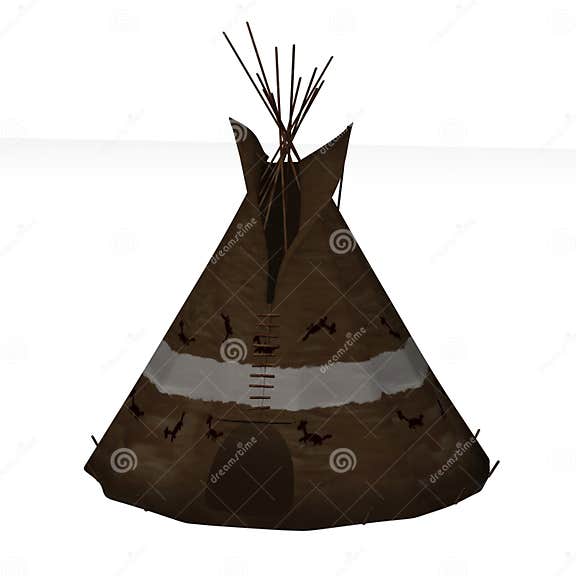 Teepee stock illustration. Illustration of comanche, tomahawk - 11158818