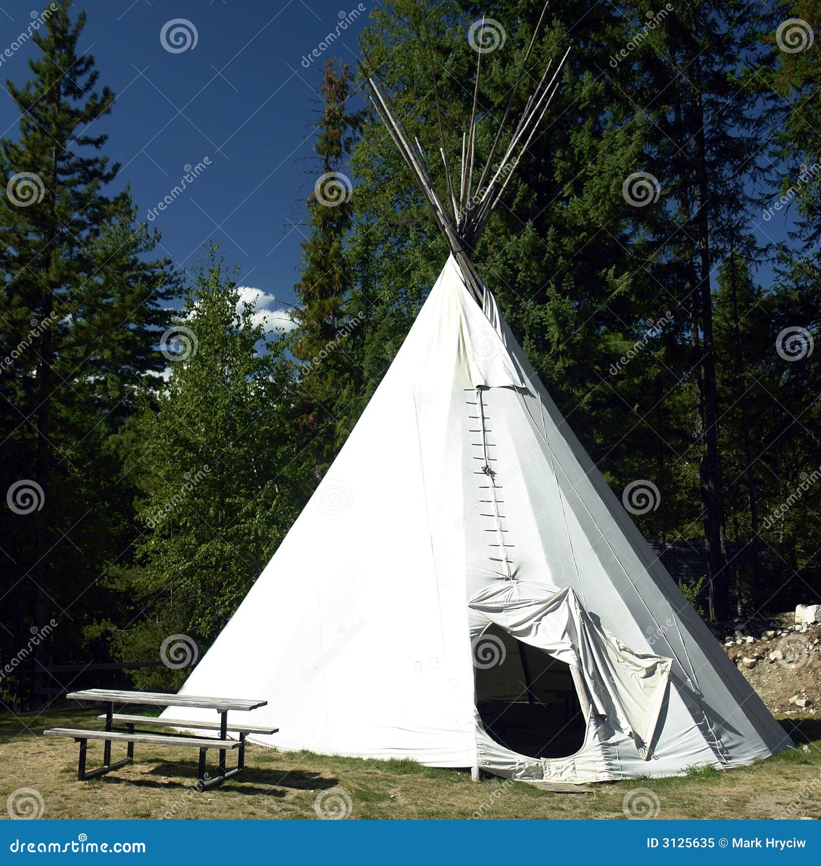 Teepee stock image. Image of site, wilderness, canada - 3125635