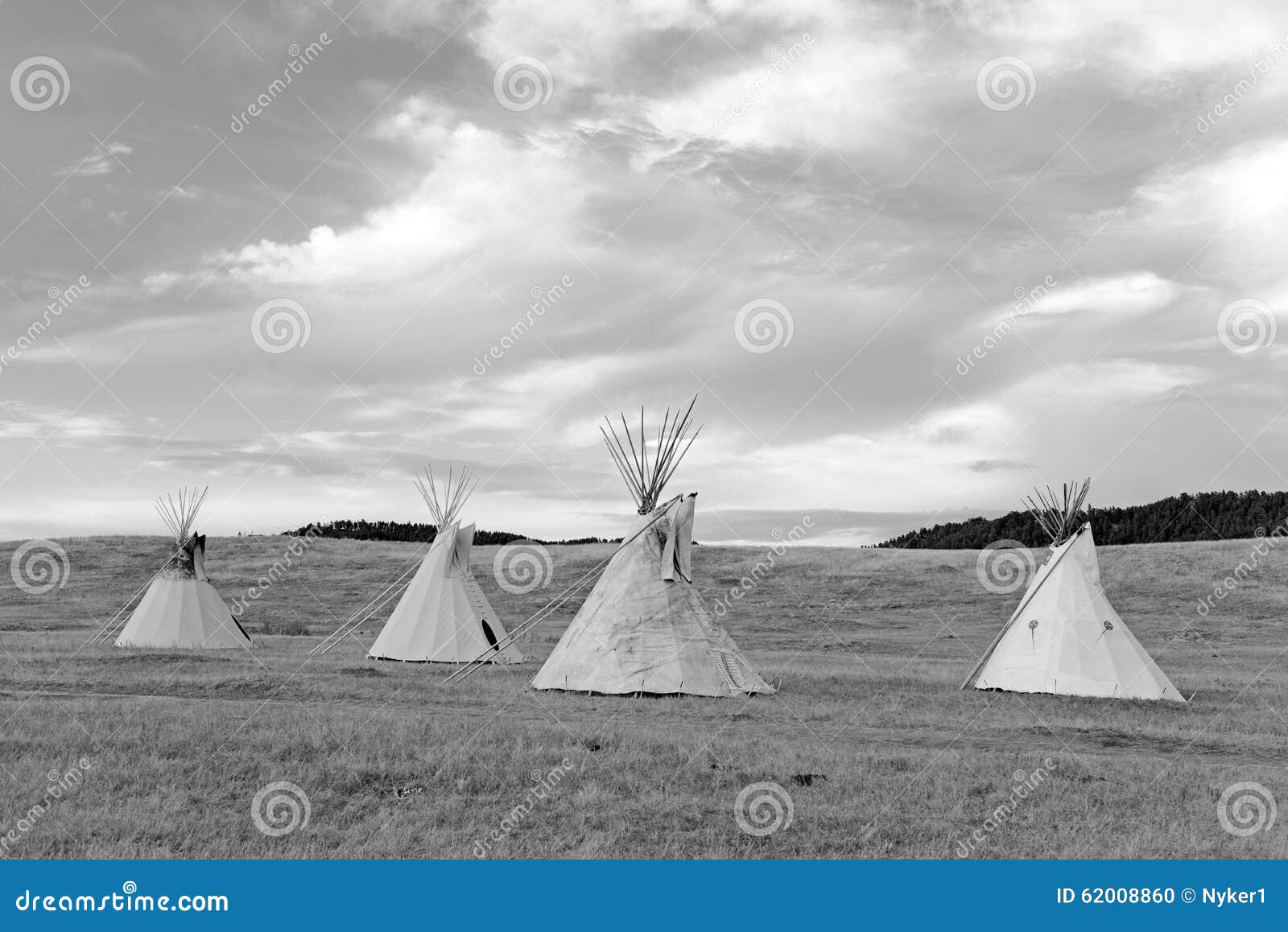 Teepee (tipi) As Used by Great Plains Native Americans Stock Photo ...