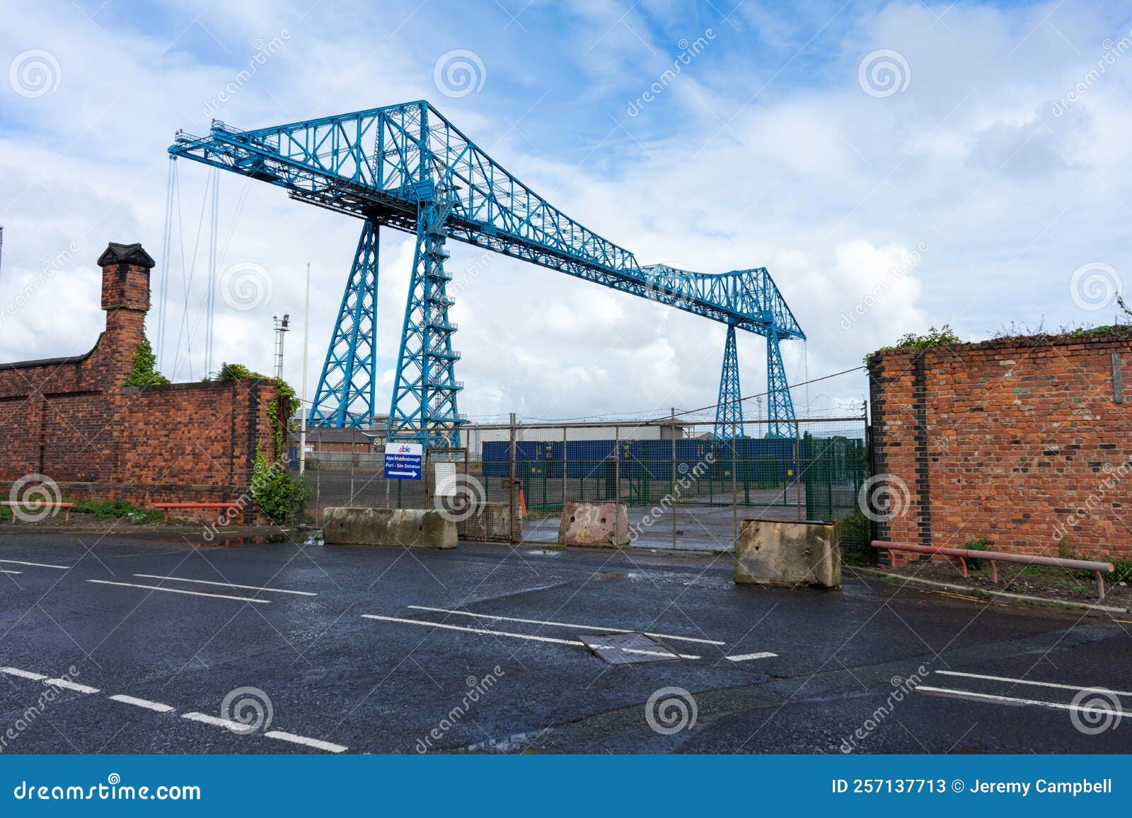 Tees Transporter Bridge, Middlesbrough, Cleveland Stock Image - Image ...