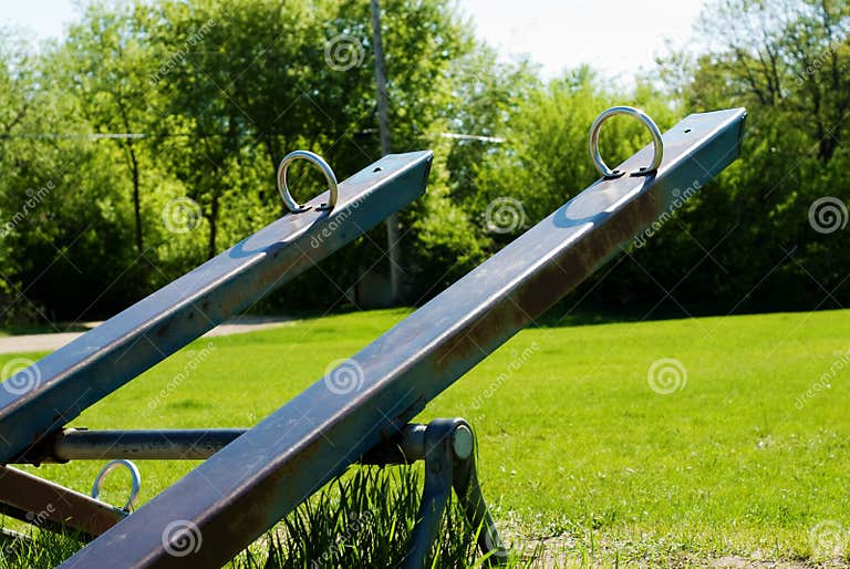 Teeter Totter stock image. Image of metal, park, teeter - 5344377