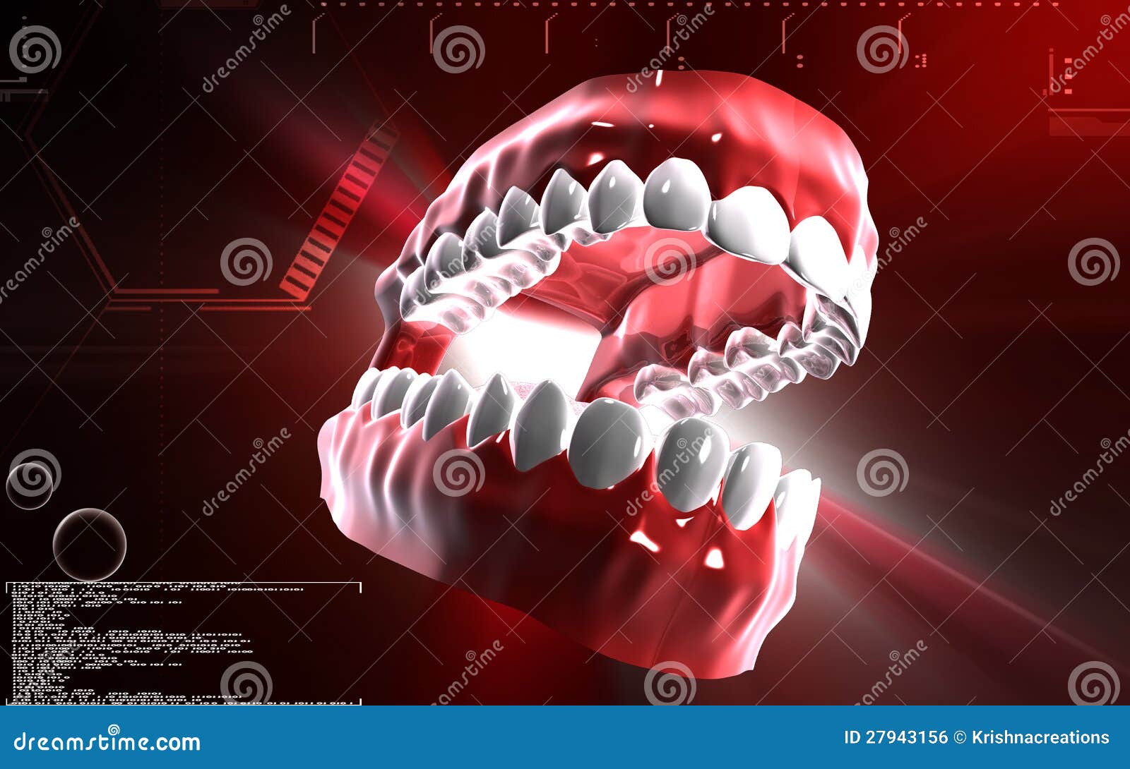 Teeth stock illustration. Illustration of tooth, abstract - 27943156