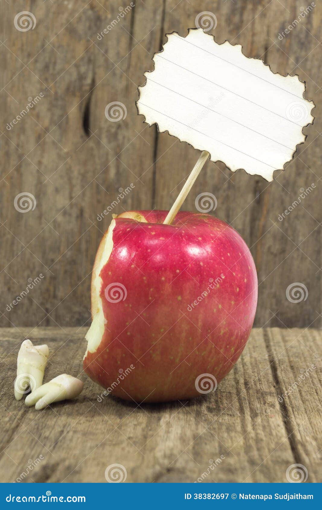 Teeth against red apple stock image. Image of dentistry - 38382697