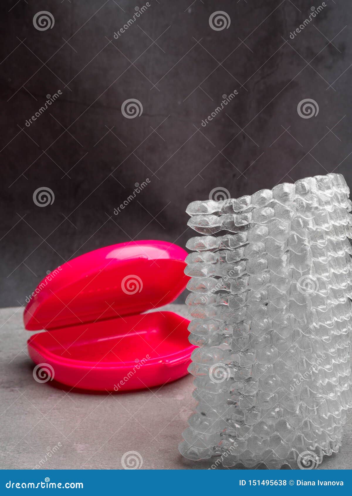 Teeth Braces or Retainer in Container Stock Photo - Image of dental ...