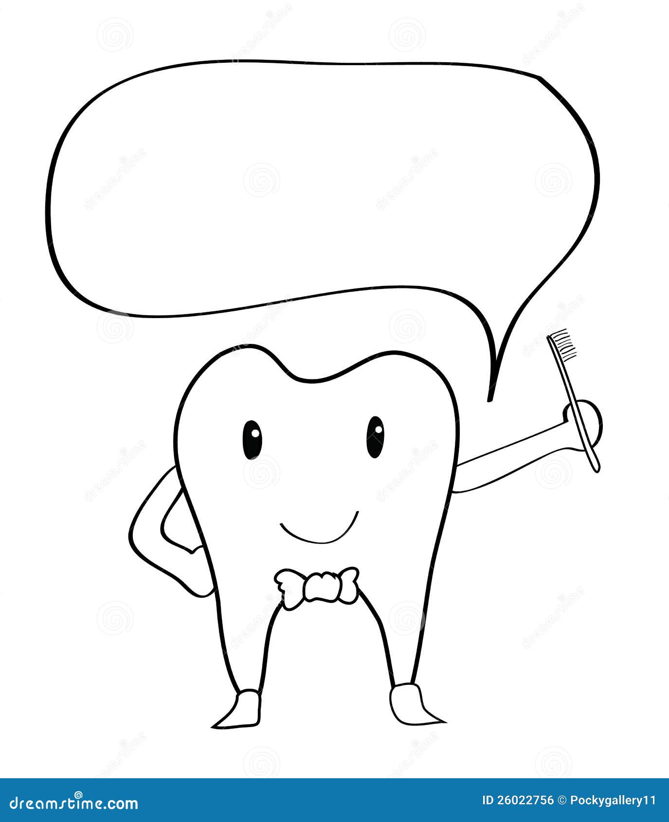 Teeth Cartoon Hand Drawing Vector Illustration | CartoonDealer.com ...