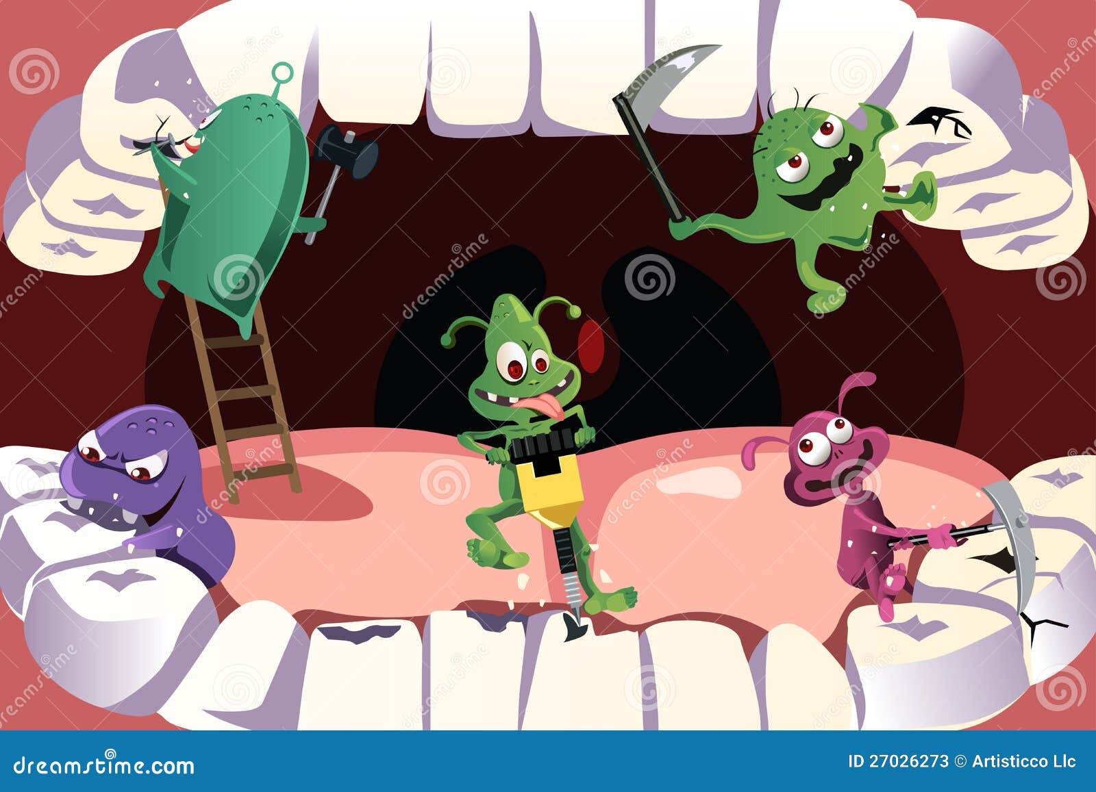 Teeth cavity stock vector. Illustration of attack, concept - 27026273