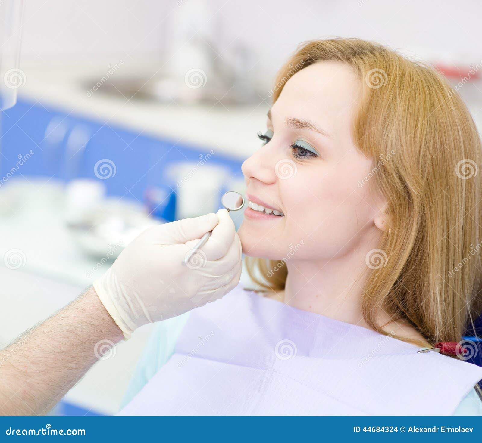 Teeth Checkup at Dentist S Office Stock Photo - Image of hands ...
