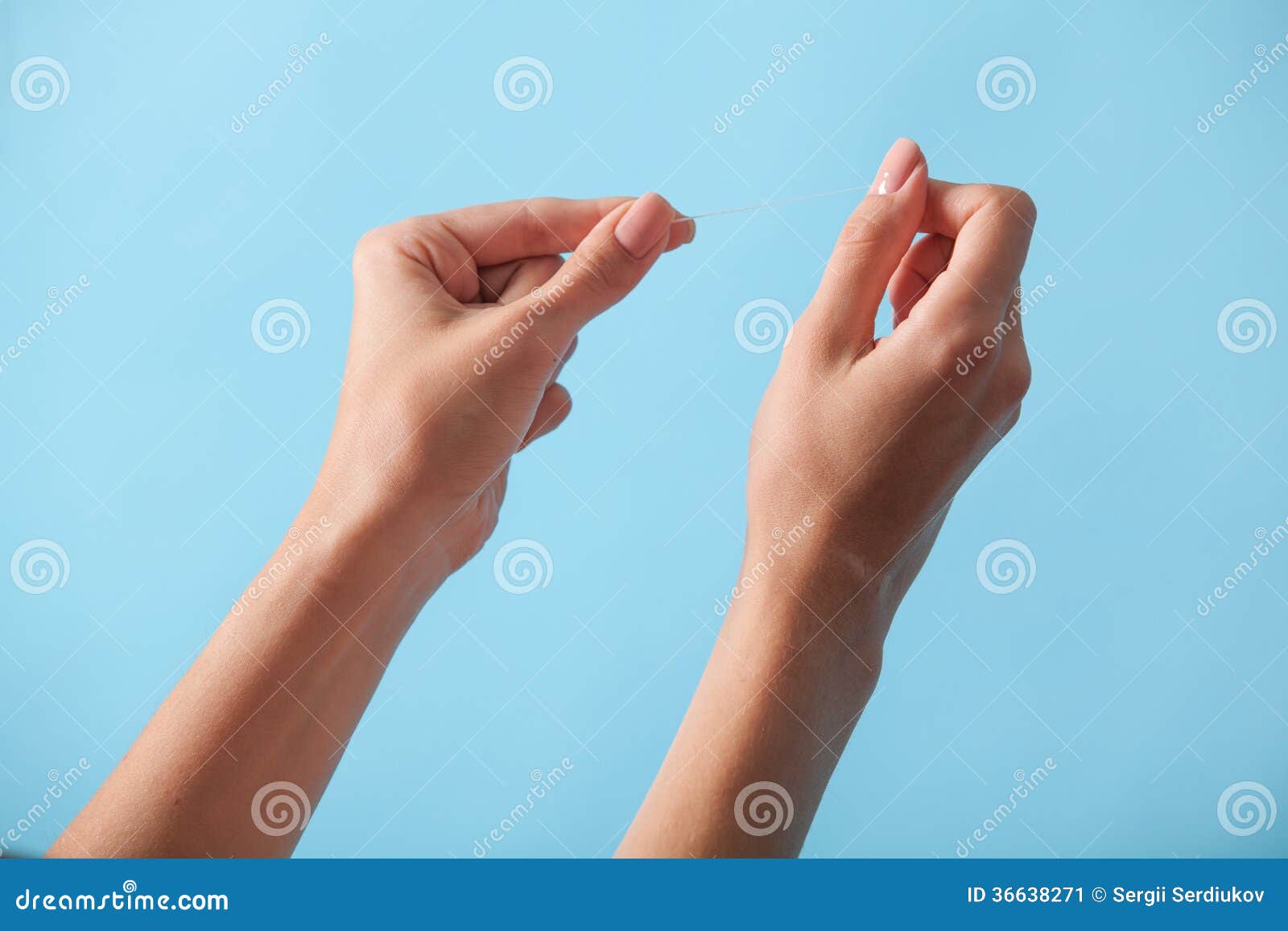 Teeth cleaning thread stock image. Image of care, thread - 36638271