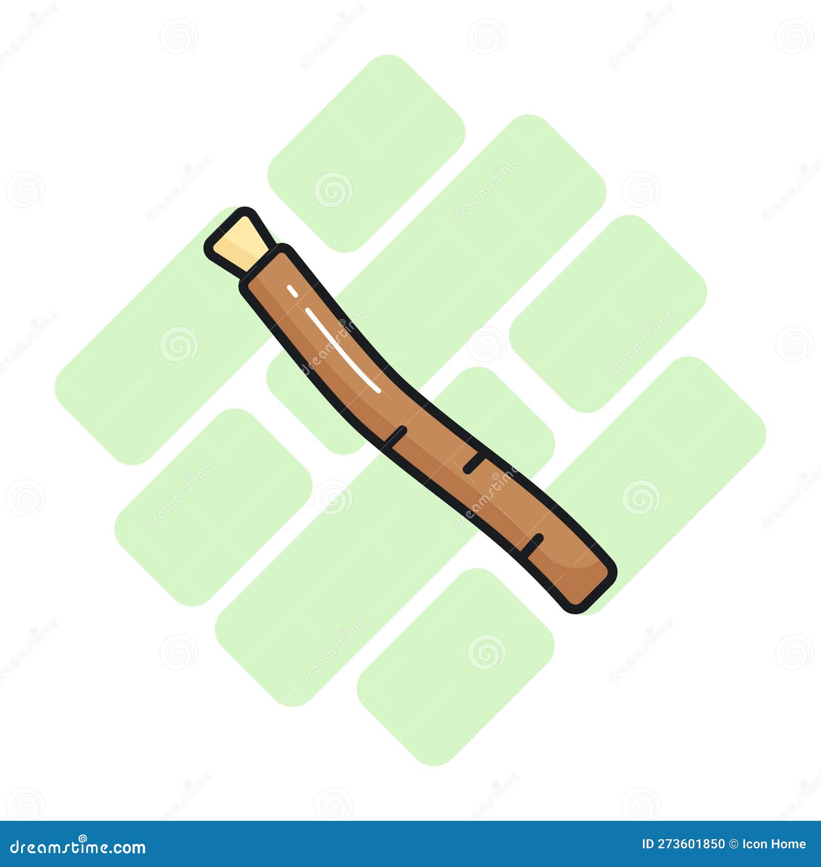 Teeth Cleaning Twig, Modern Vector of Miswak in Editable Style Stock ...