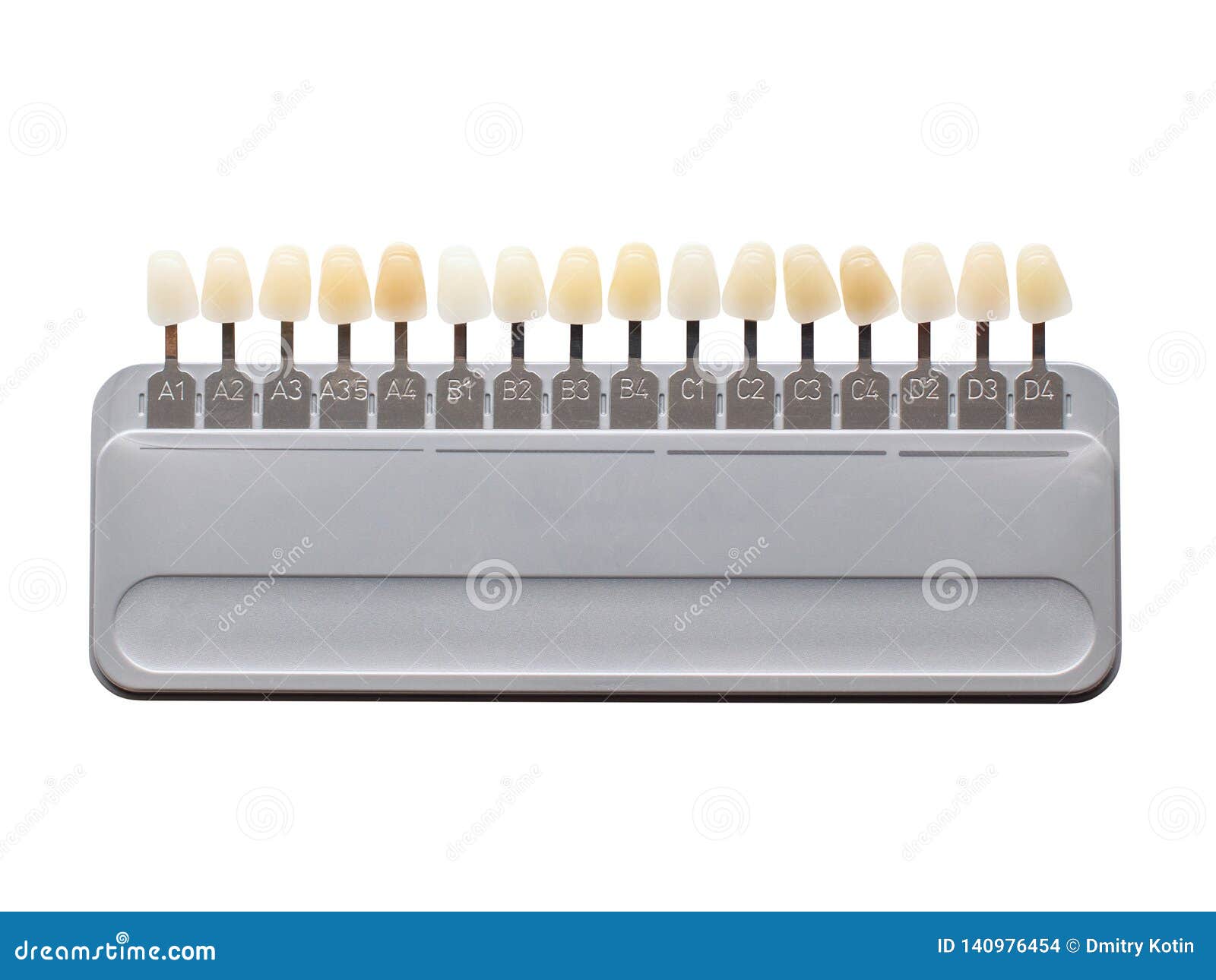 Teeth Color Palette for Whitening. Stock Photo - Image of examining ...