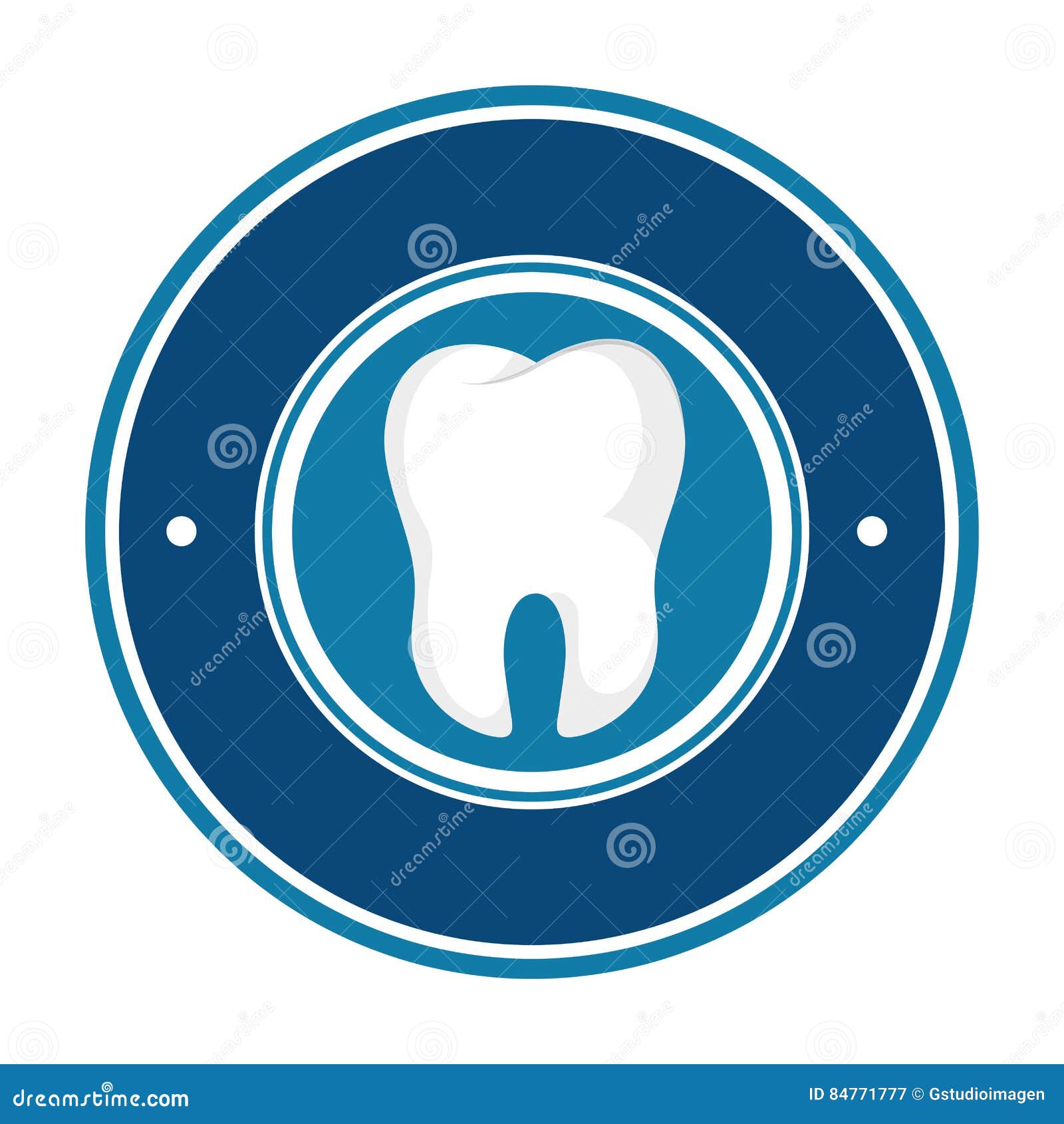 Teeth emblem isolated icon stock illustration. Illustration of shape ...